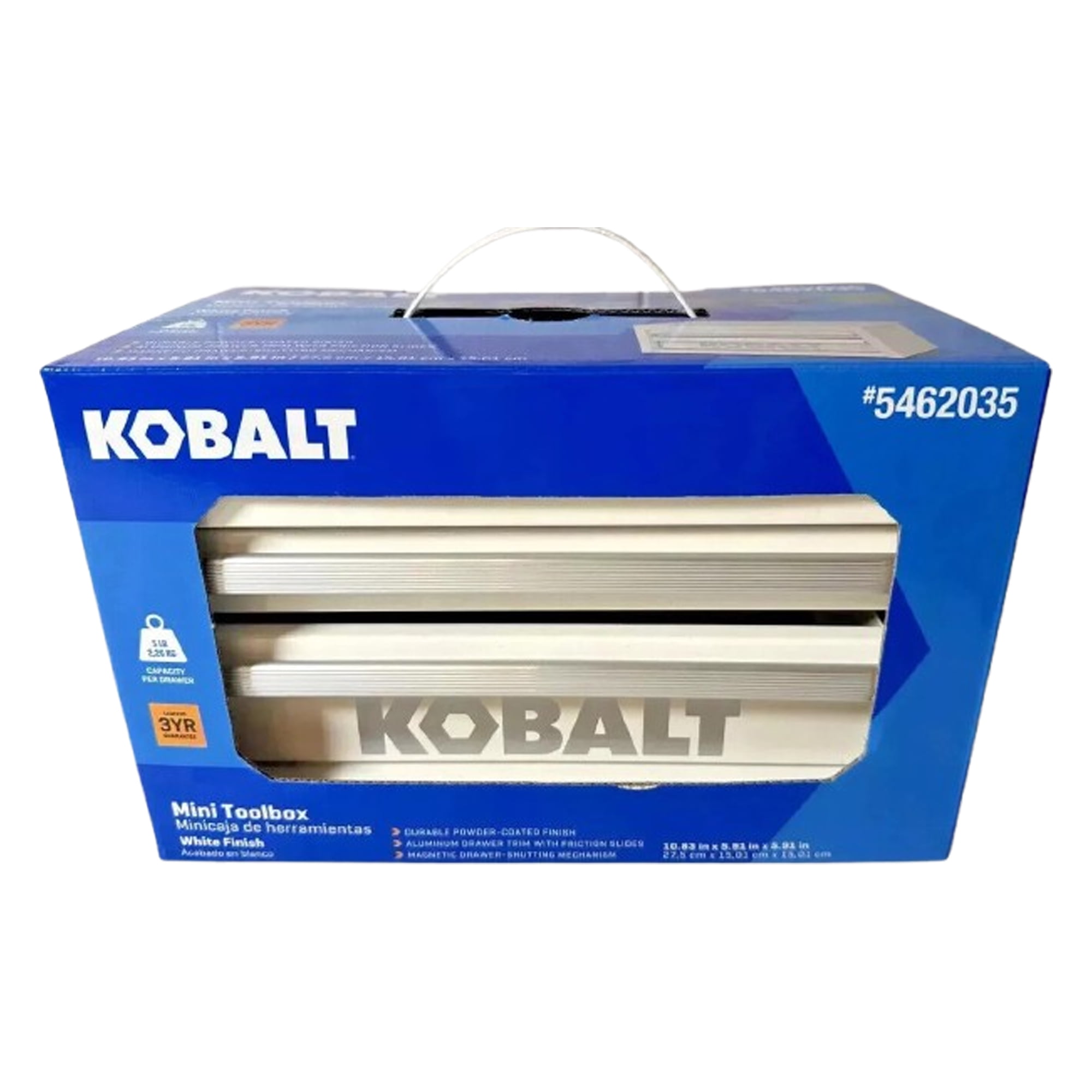 Kobalt Mini 2-Drawer White Steel Tool Box - Walmart.com