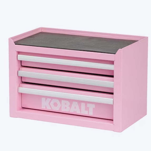 Kobalt Mini 3-Drawer Pink Steel Tool Jewelry Box Rare Base - Walmart.com