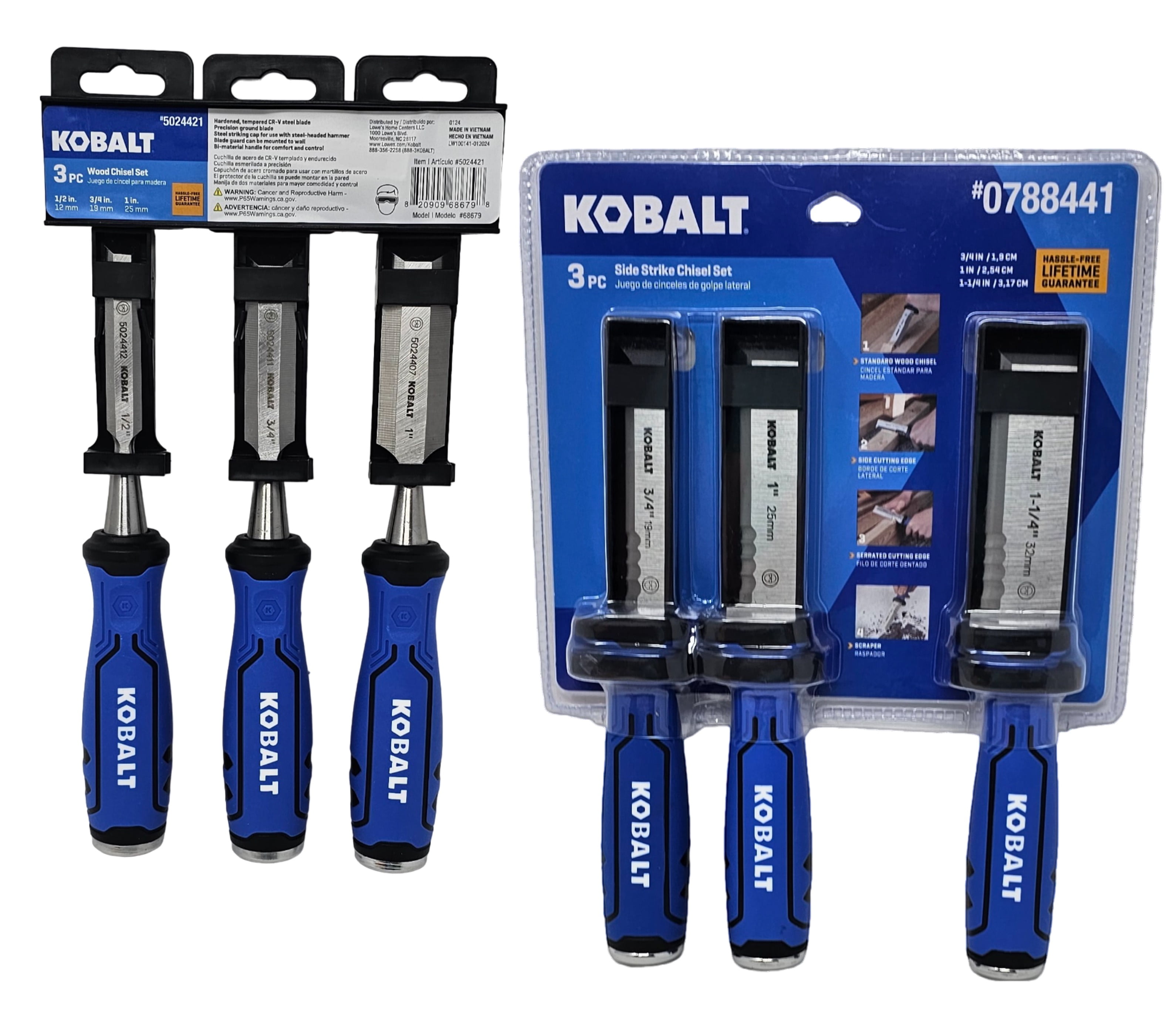 Kobalt Side Strike and Wood Chisel Workshop Sets - Walmart.com