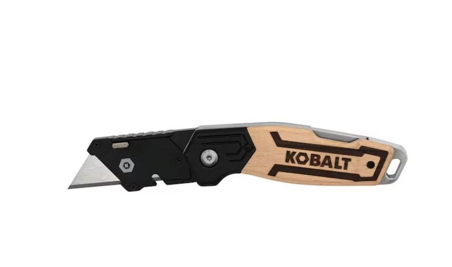 Kobalt Wooden 3/4-in 1-Blade Folding Utility Knife - Walmart.com