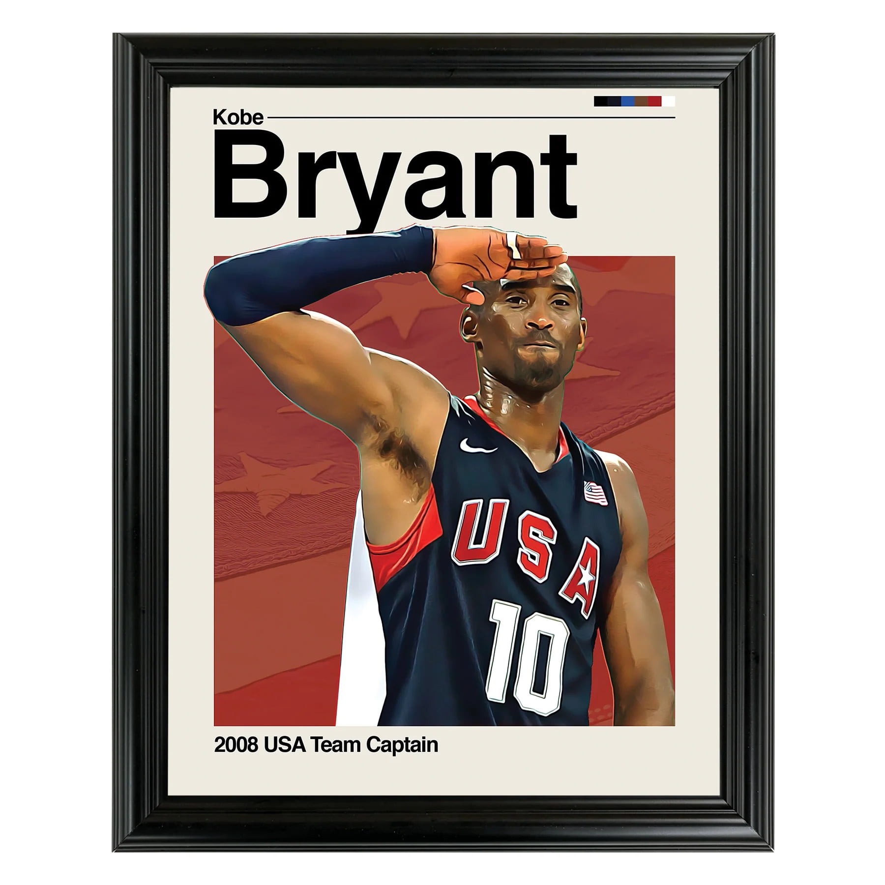 Kobe Bryant - 2008 Olympics Framed Sports Art Photo by Thomas Maxwell ...