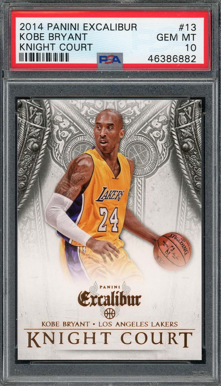 Kobe Bryant 2014 Panini Excalibur Knight Court Basketball Card #13 ...