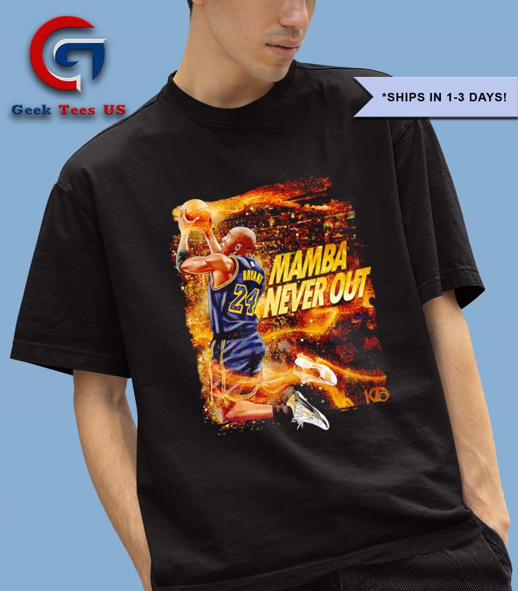 Kobe Bryant 24 Lakers Mamba never out basketball shirt - Walmart.com