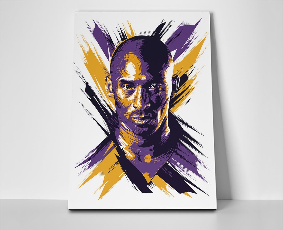 Kobe Bryant Artwork Poster or Wrapped Canvas - Walmart.com