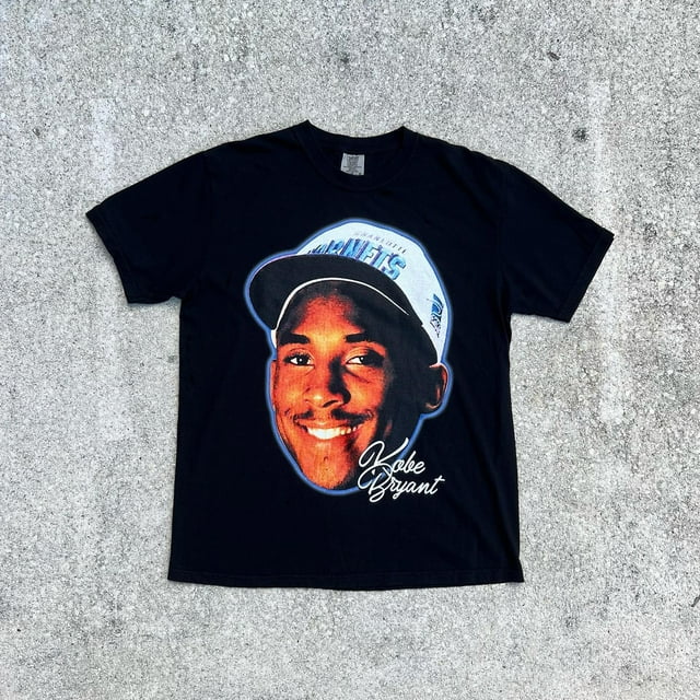 100% Cotton DTG Printed Kobe Bryant Big Face Tee - Walmart.com