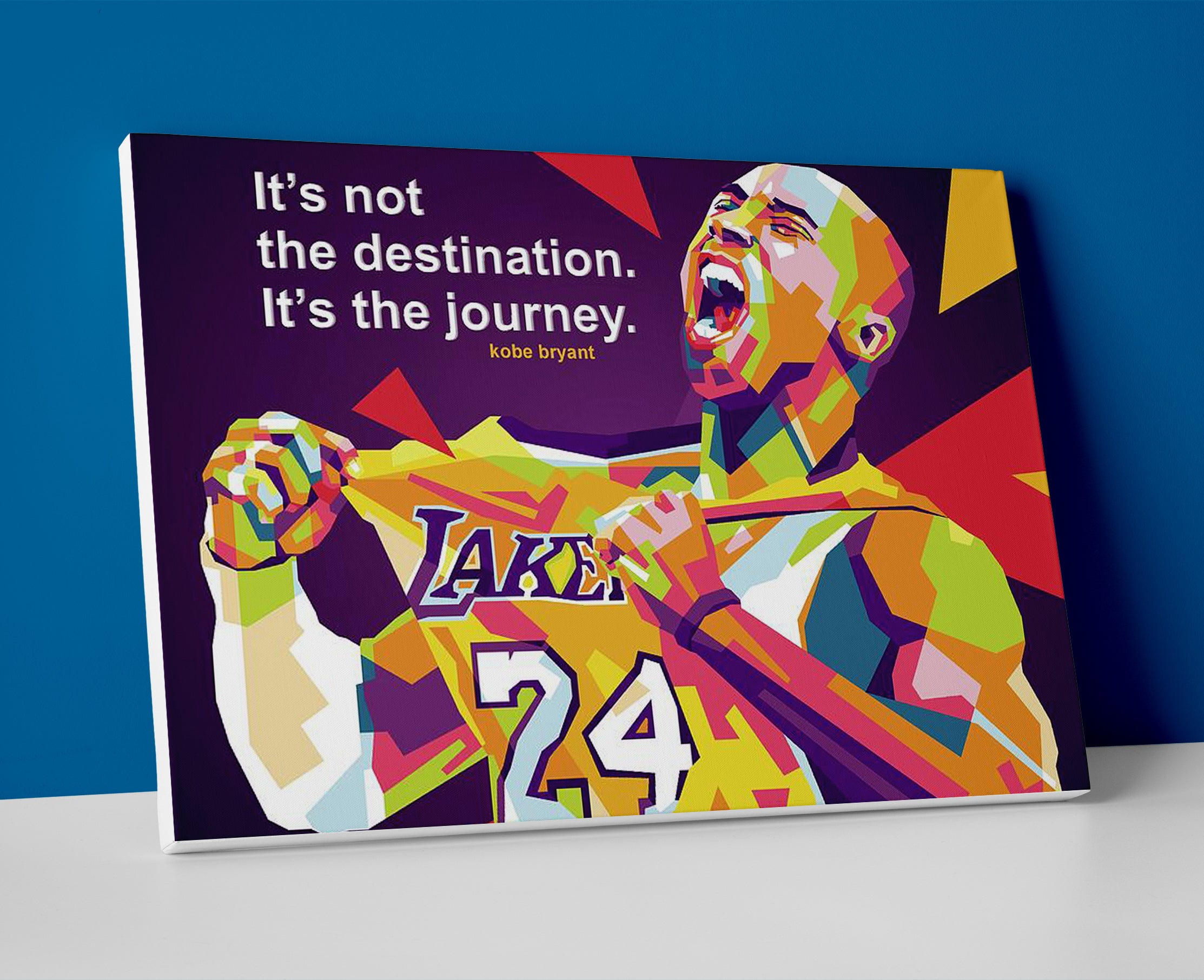 Kobe Bryant Journey Quote Poster or Wrapped Canvas - Walmart.com
