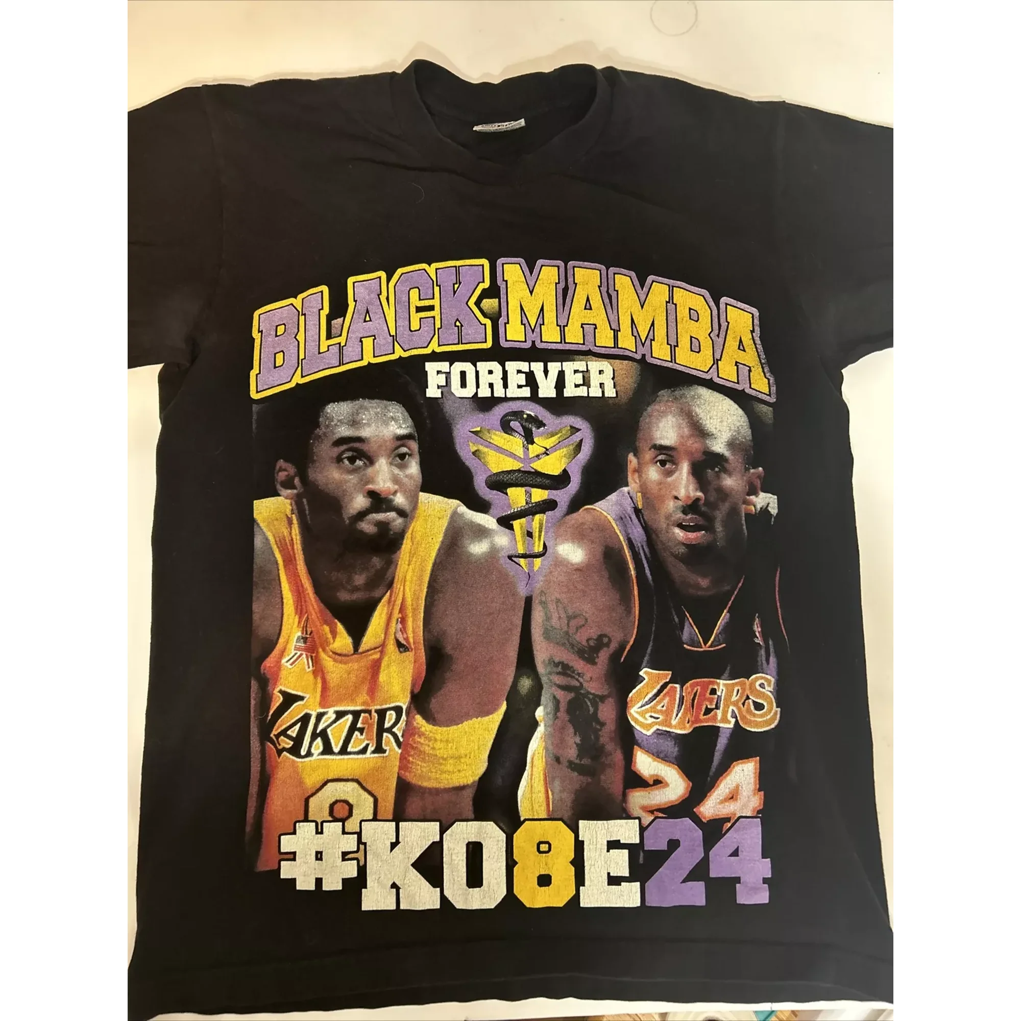 Kobe Bryant Mamba Forever Unisex T-shirt Size Large Black Graphic ...