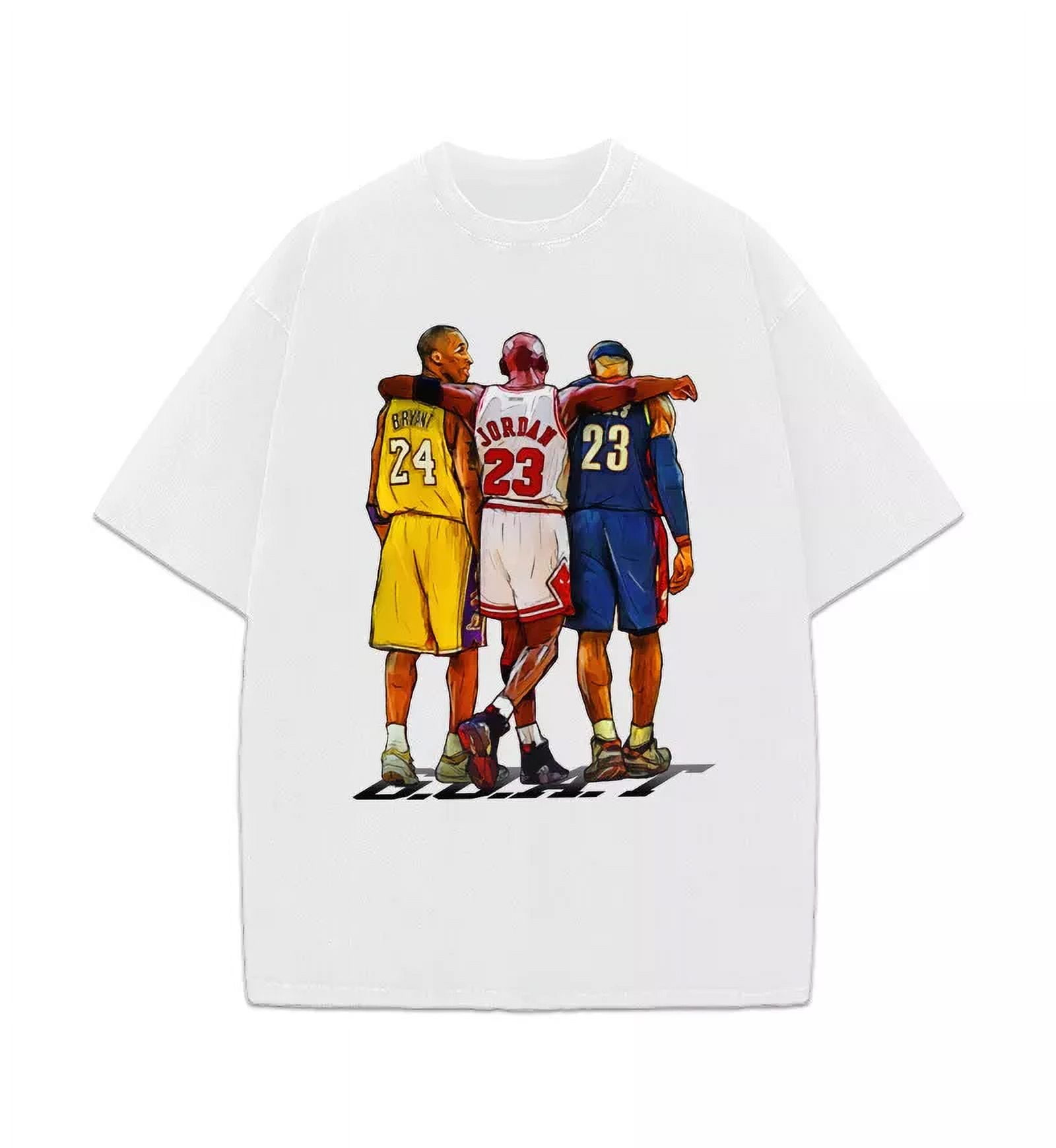Kobe Bryant Michael Jordan Lebron James Basketball GOAT Tribute Graphic ...