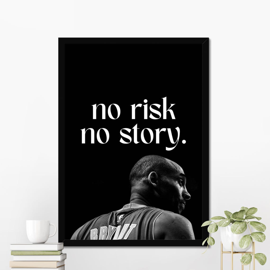 Kobe Bryant Motivational, Inspirational Wall Art, Home Gym Decor ...