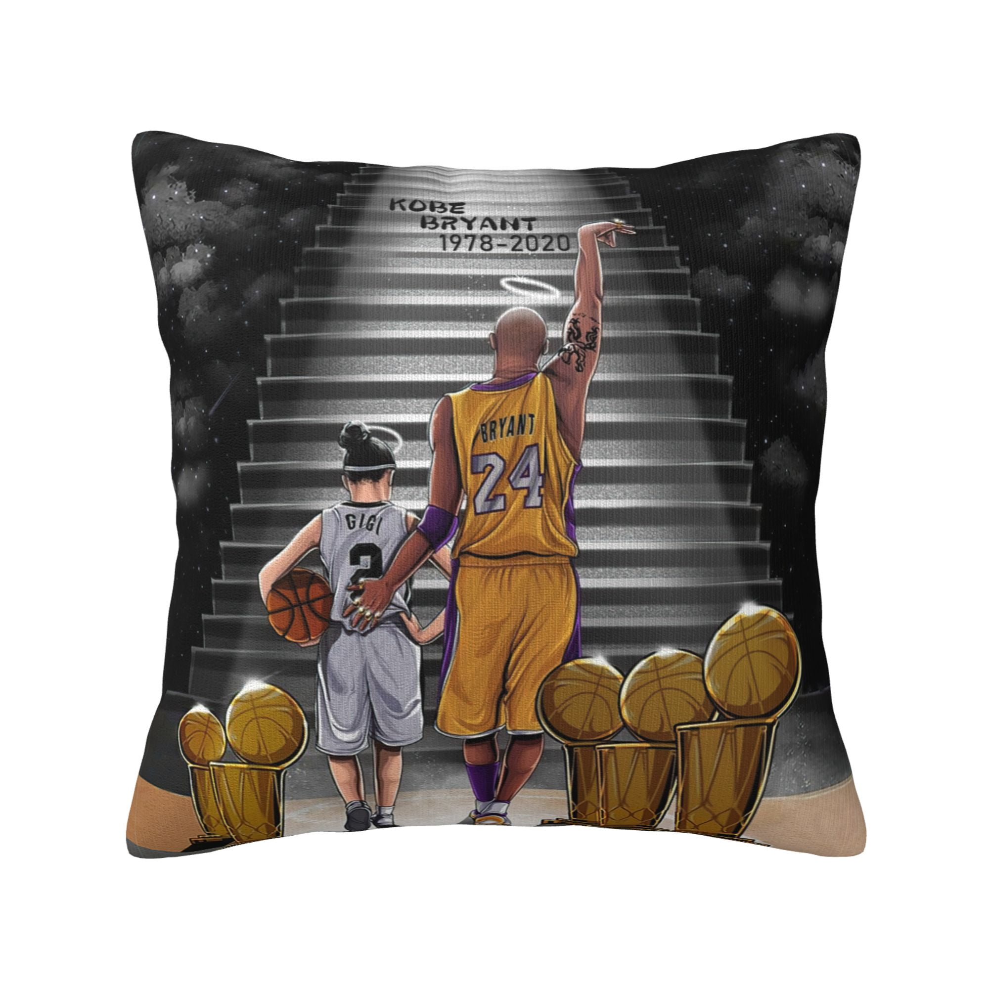 Kobe Bryant Pillowcase Basketball Lover Theme Pillowcase Room Gift Hug ...