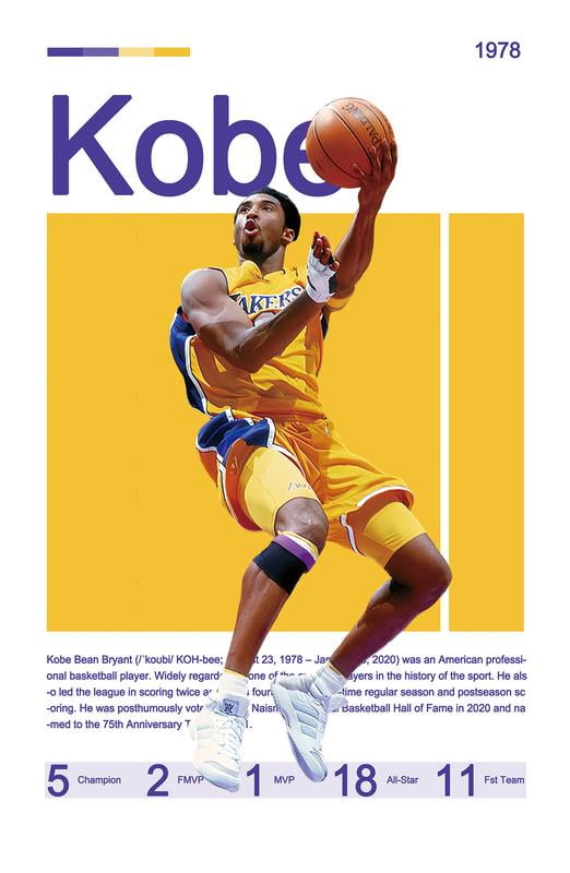 Kobe&Bryant Poster 12x18inch (30x46cm) poster, perfect for any room ...