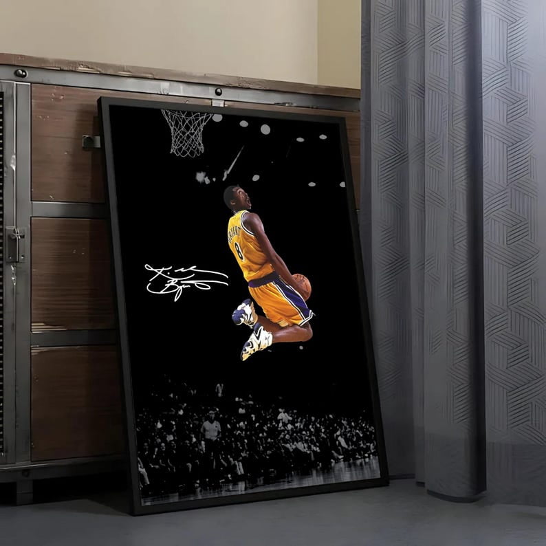 Kobe Bryant Poster: High-Resolution Basketball Wall Art 16x24 UNFRAMED ...