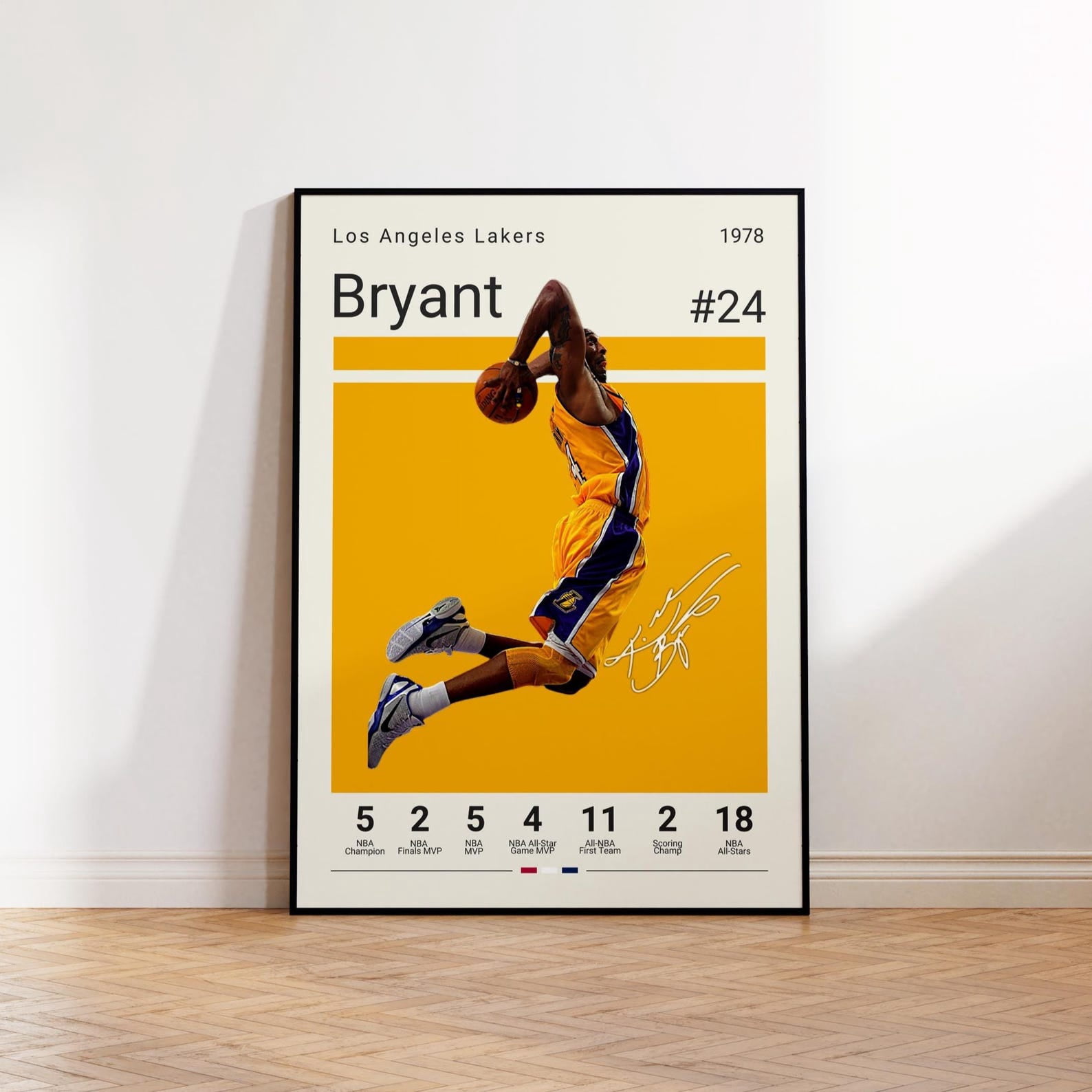 Kobe Bryant Poster, LA Lakers Poster, Gift For Kobe Fan, NBA Poster ...