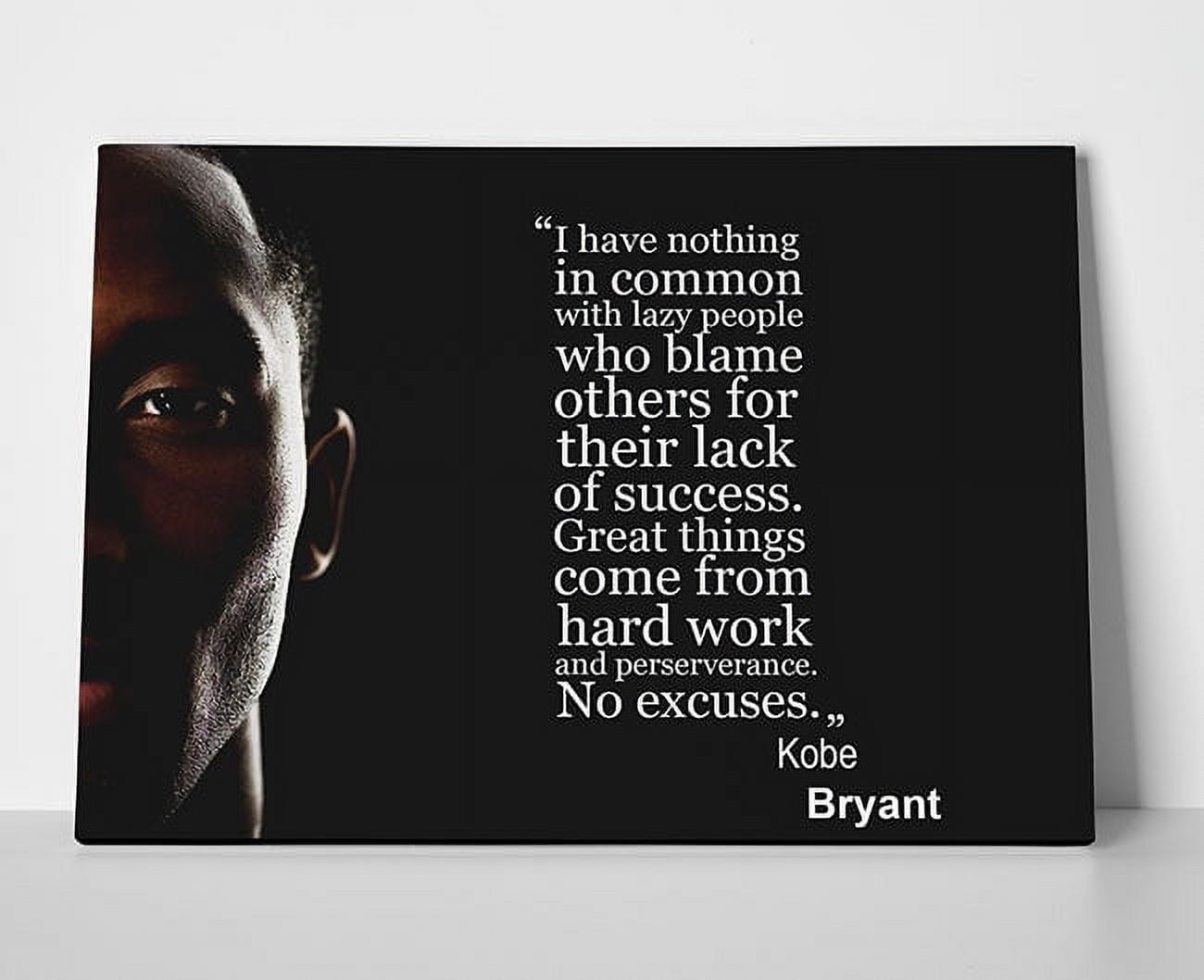 Kobe Bryant Quote Poster or Wrapped Canvas - Walmart.com