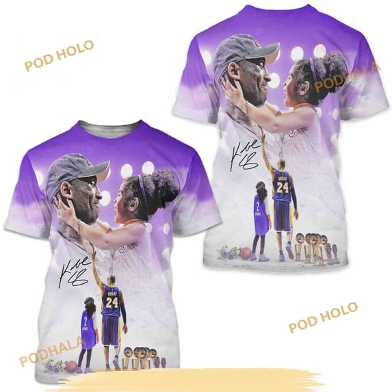 Kobe Bryant R.I.P Basketball Superstar Number 24 No. 8 Shirt - Walmart.com