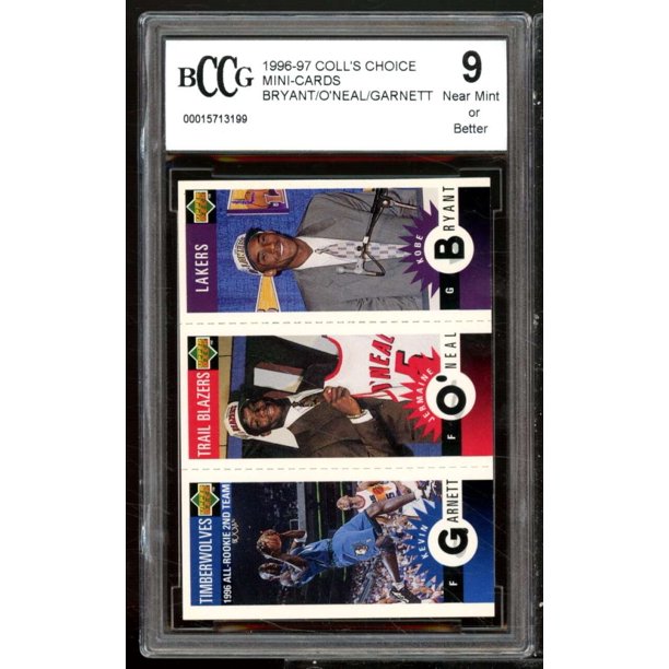 Kobe Bryant Rookie Card 1996-97 Collector's Choice Mini-Cards #M129 BGS ...