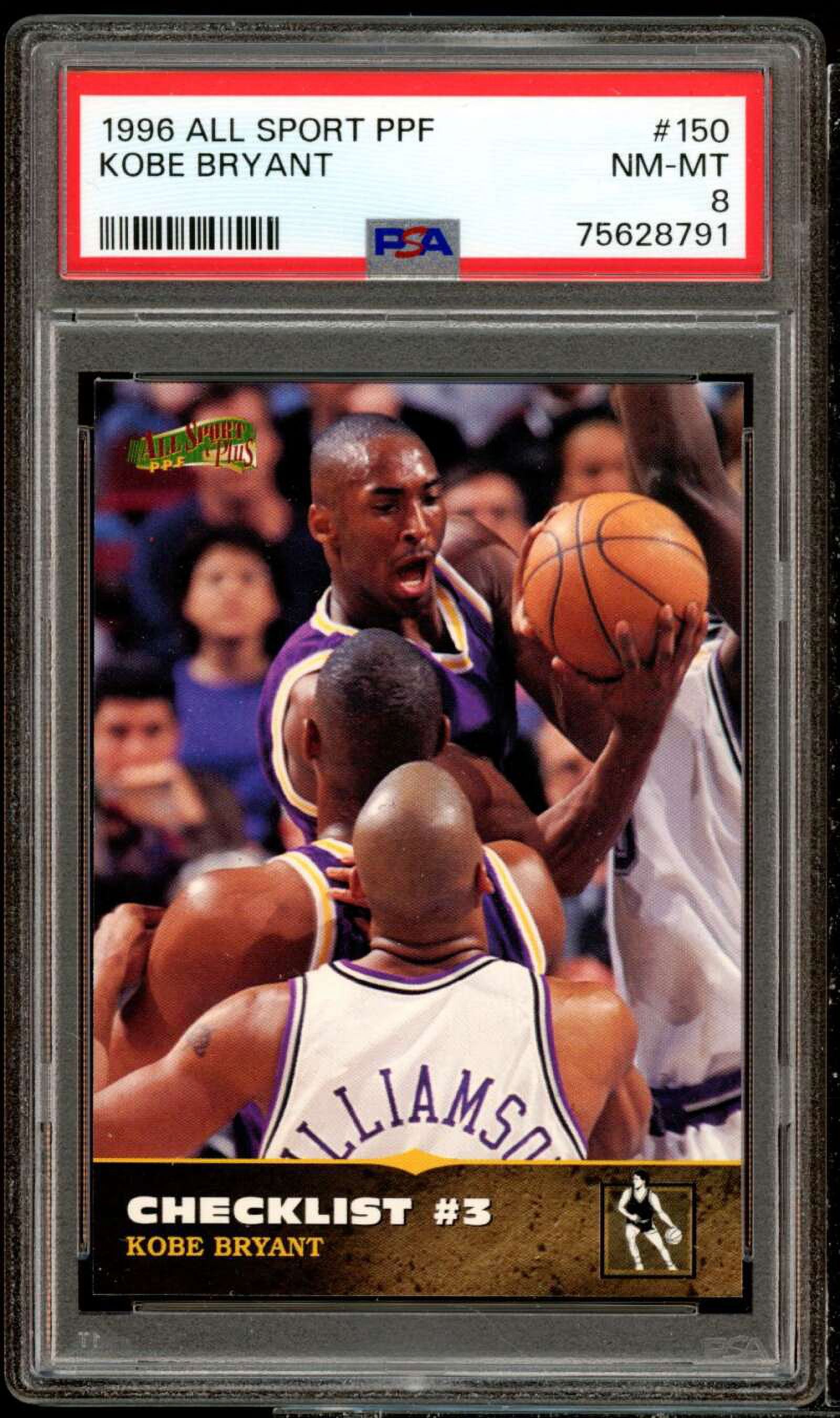 Kobe Bryant Rookie Card 1996 All Sport PPF #150 PSA 8 - Walmart.com