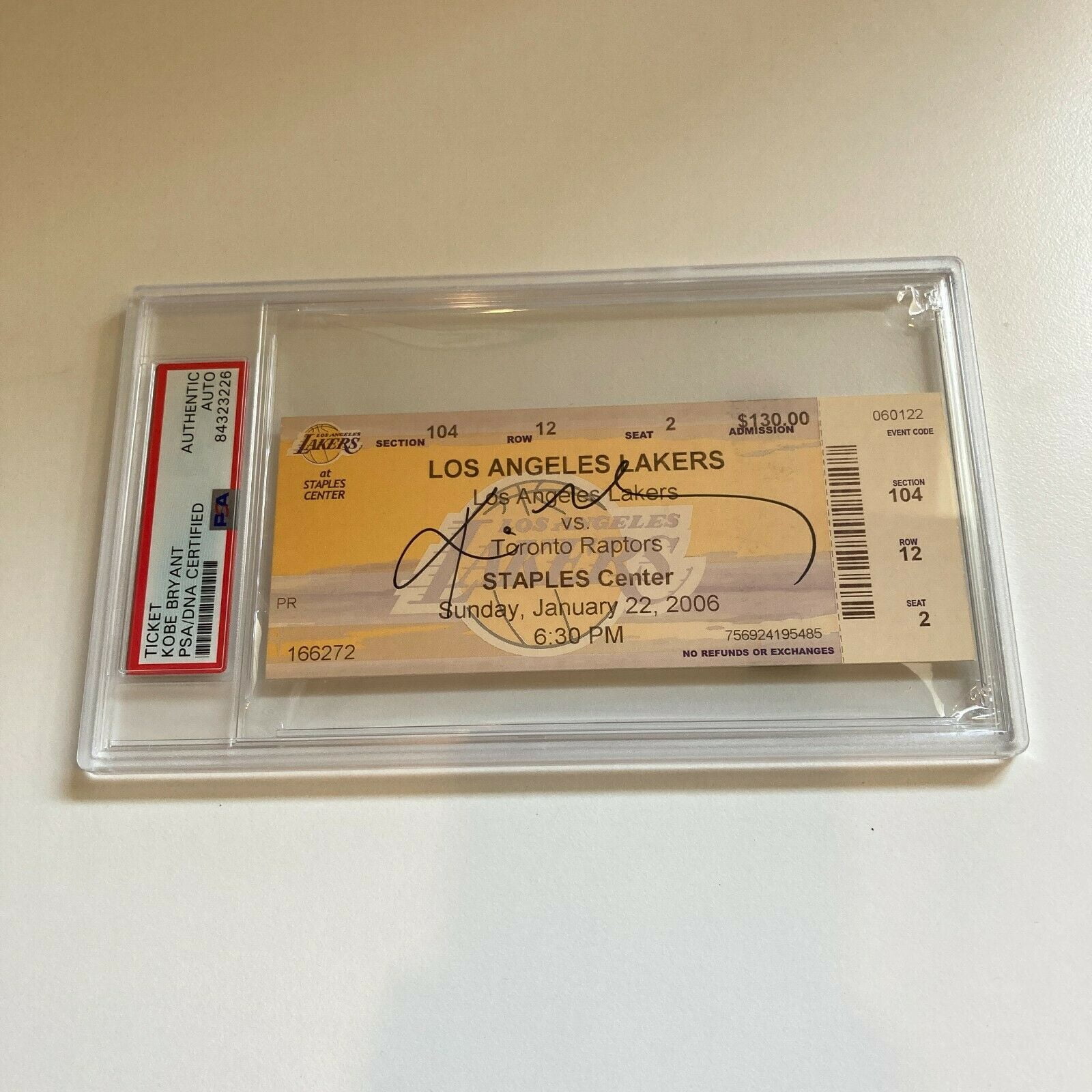 Kobe Bryant Signed 81 Point Game Ticket PSA DNA JSA COA Los Angeles Lakers - Walmart.com