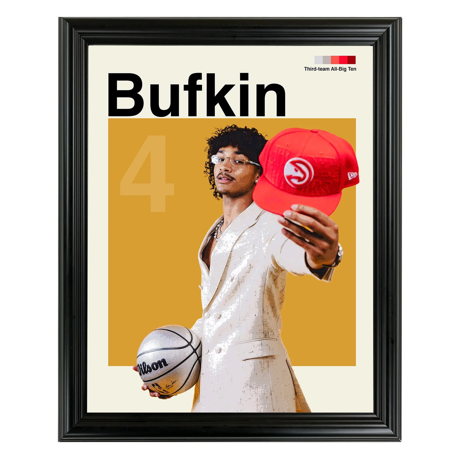 Kobe Bufkin Framed Sports Art Photo by Thomas Maxwell - Walmart.com