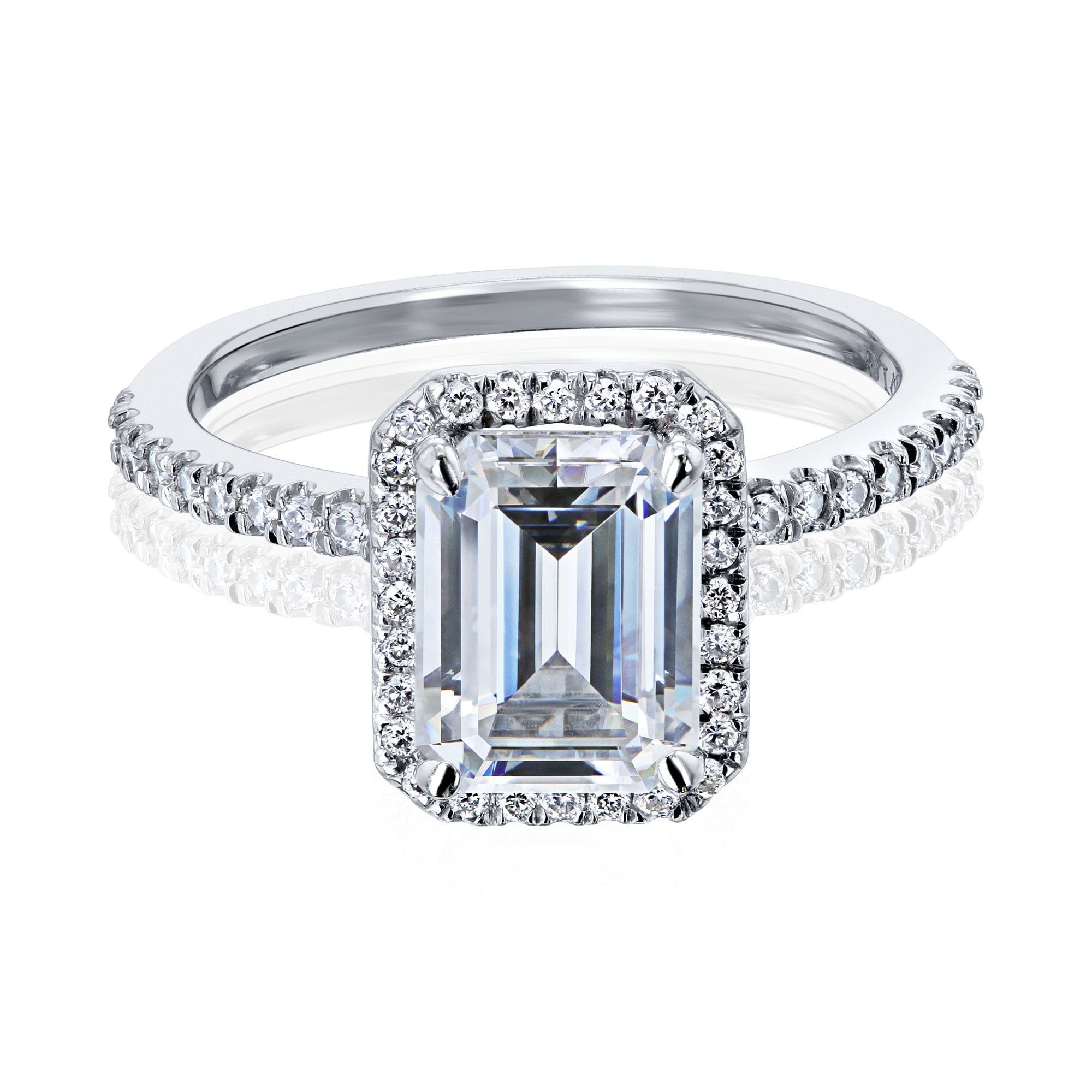 Kobelli 14k Gold Emma Forever One Moissanite Engagement Ring DFE/VS ...