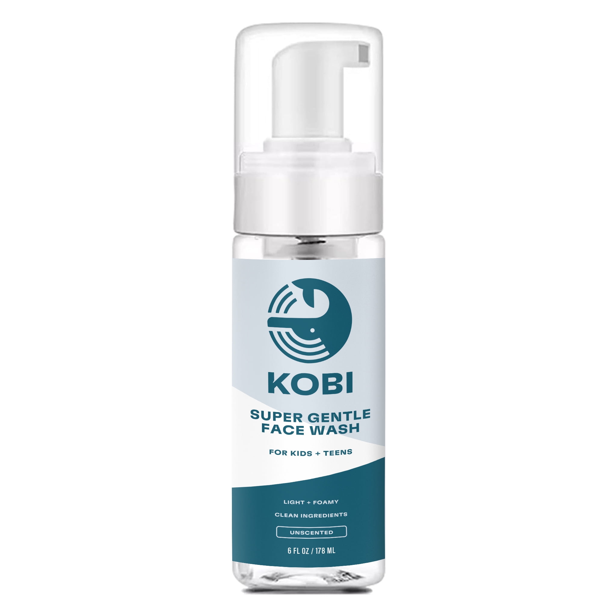 Kobi Super Gentle Face Wash for Kids & Teens - Mild Foam Cleanser for ...