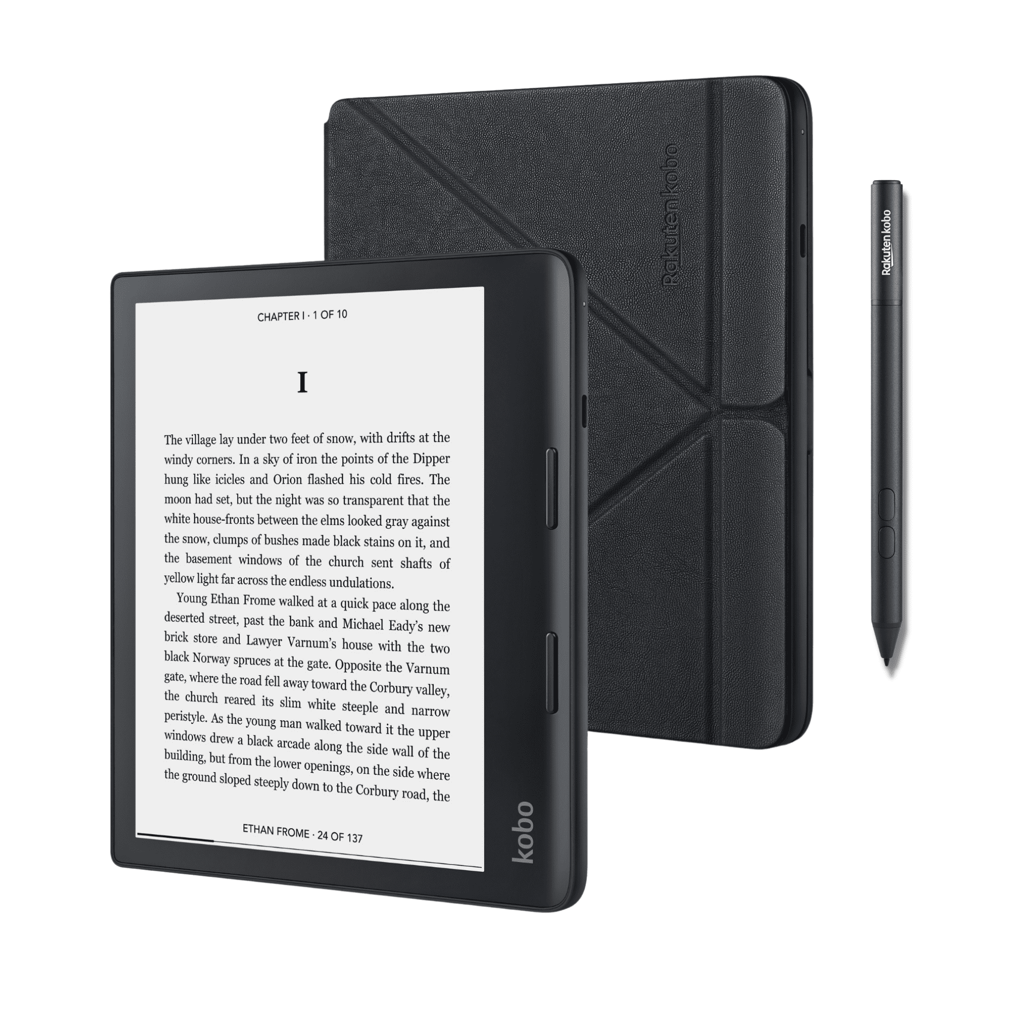 Kobo Sage eReader Bundle with Black SleepCover (Sage + Black SleepCover ...