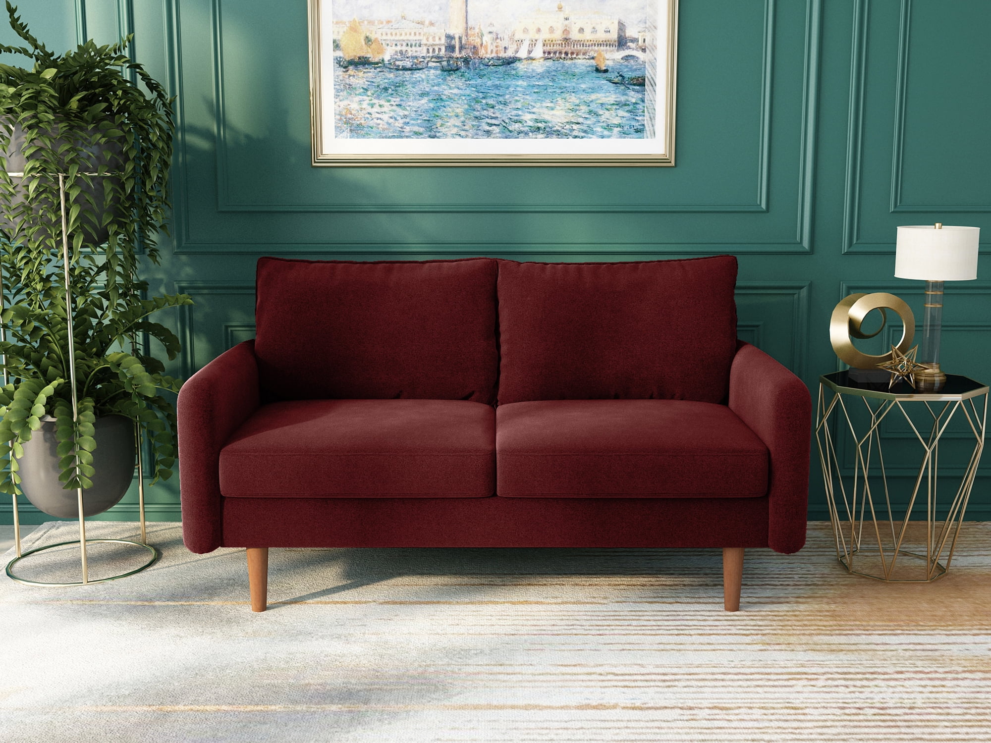 Koby Home Sectional Sofa 58" Loveseat Couch Sofas Couches for Living ...