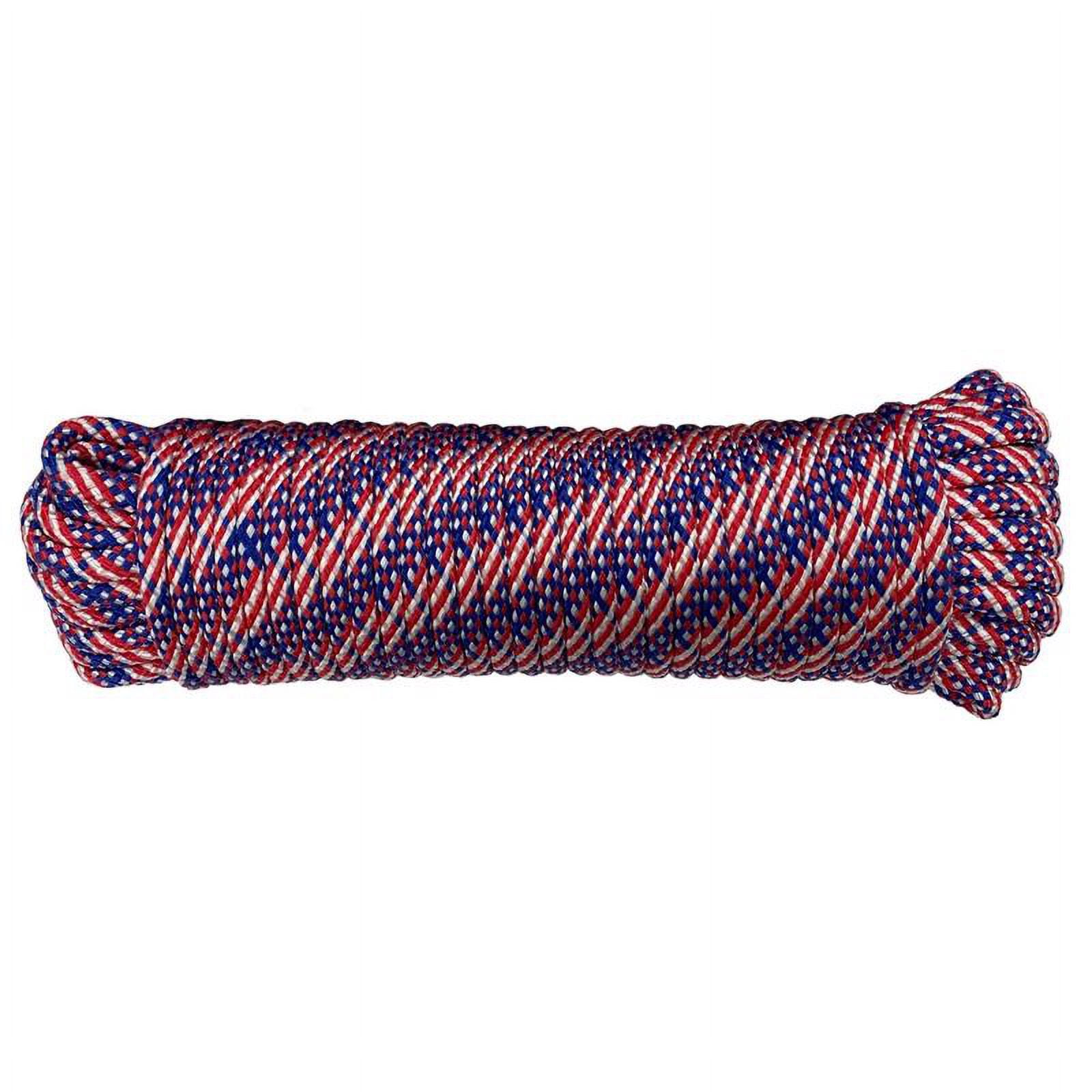 Koch 3/8 in. D X 100 ft. L Red/White/Blue Diamond Braided Polypropylene ...