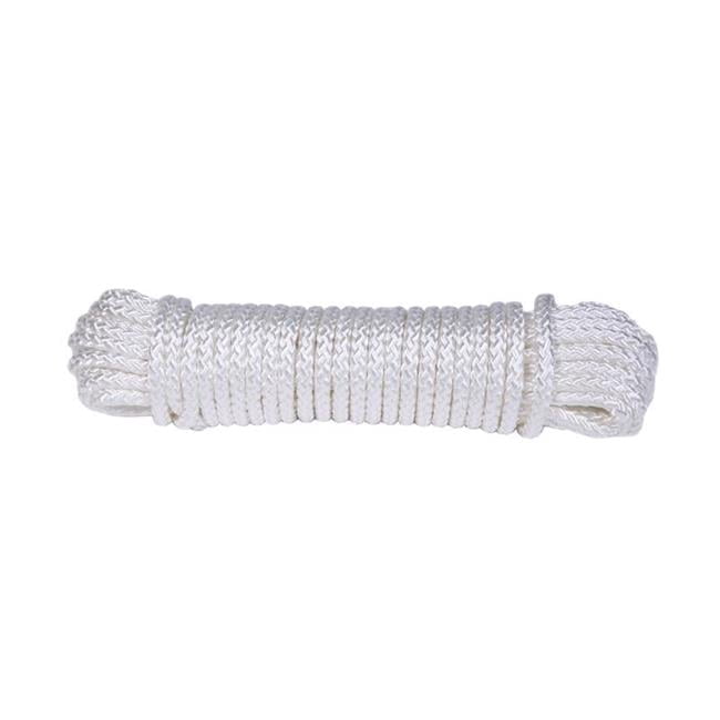 Koch 7023188 0.31 in. x 50 ft. White Diamond Braided Nylon Rope ...