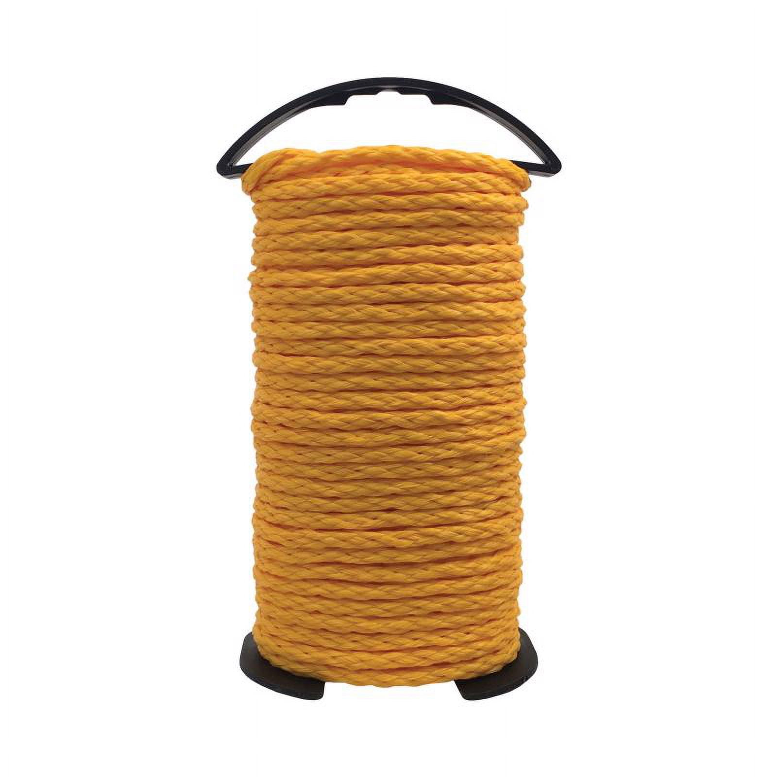 Koch 7023484 0.25 in. x 100 ft. Yellow Hollow Braided Polypropylene ...