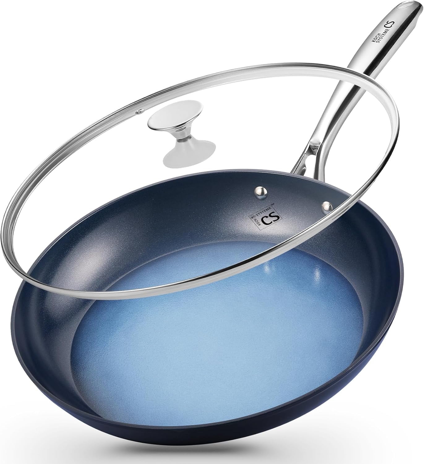 Koch Systeme CS 14 Inch Nonstick Frying Pan, Skillet with Ceramic ...