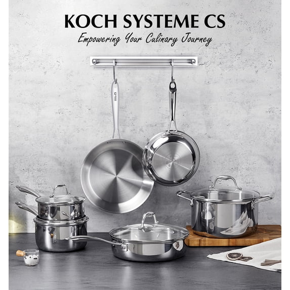 Koch Systeme CS 23-Piece Stainless Steel Cookware Set, Pots and Pans ...