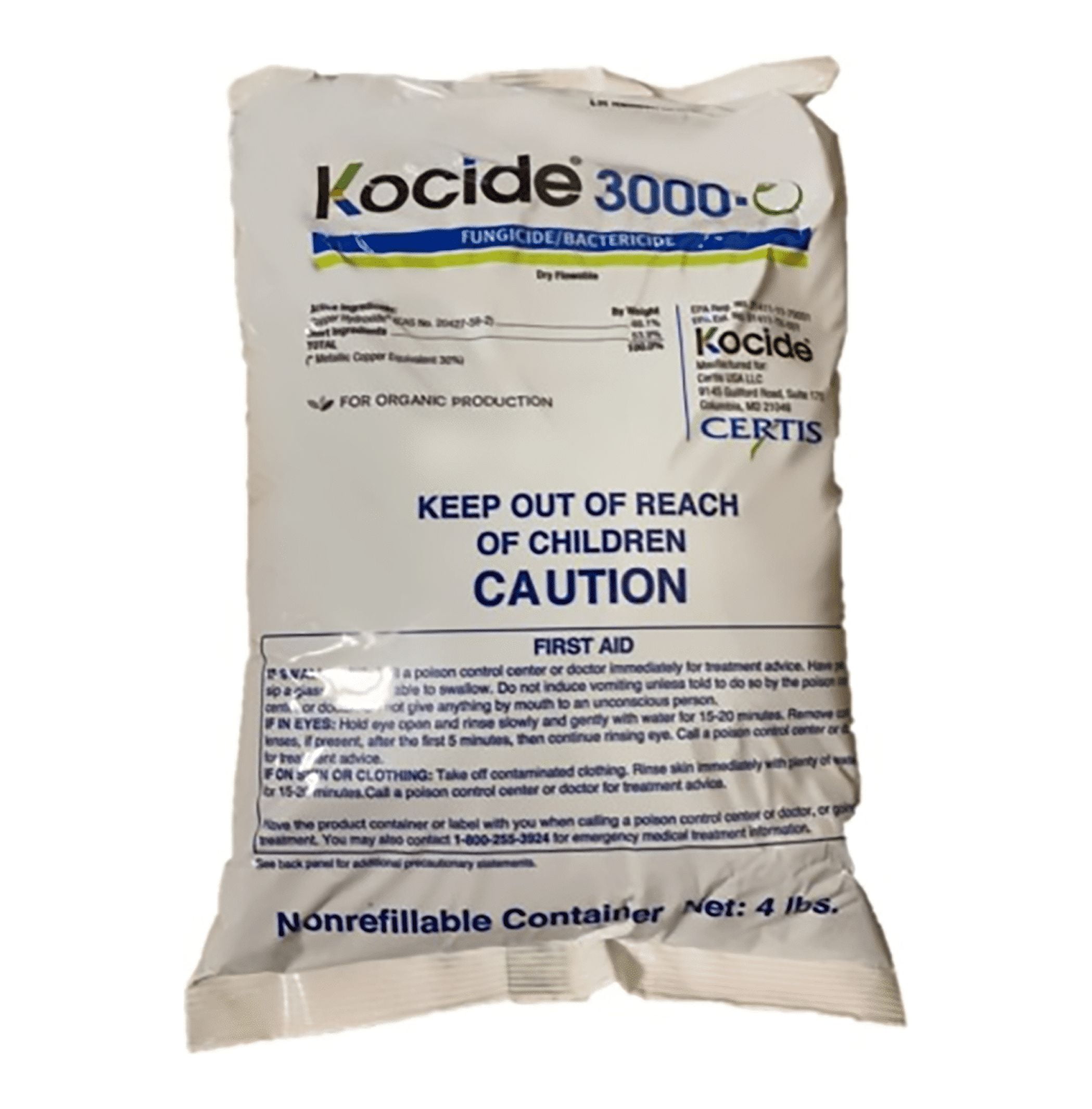 Certis Biologicals Kocide 3000-O Organic Copper Fungicide Spray ...