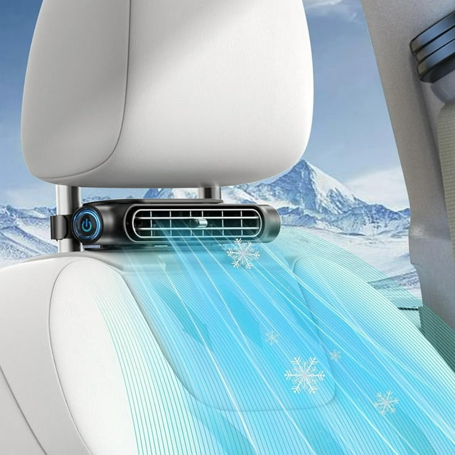 Wiher Car Seat Fan, Car Fan Seat Cooling Fan with 3 Speed ??Rotating ...