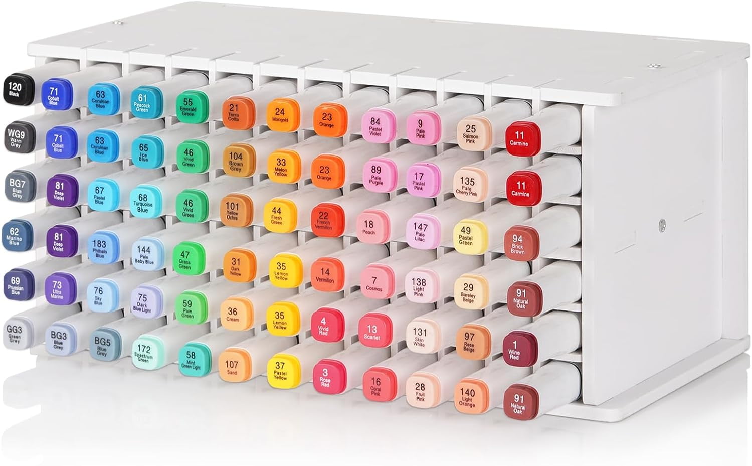 Wiher Marker Storage Organizer Marker Holder 72 Slots Marker Organizer ...
