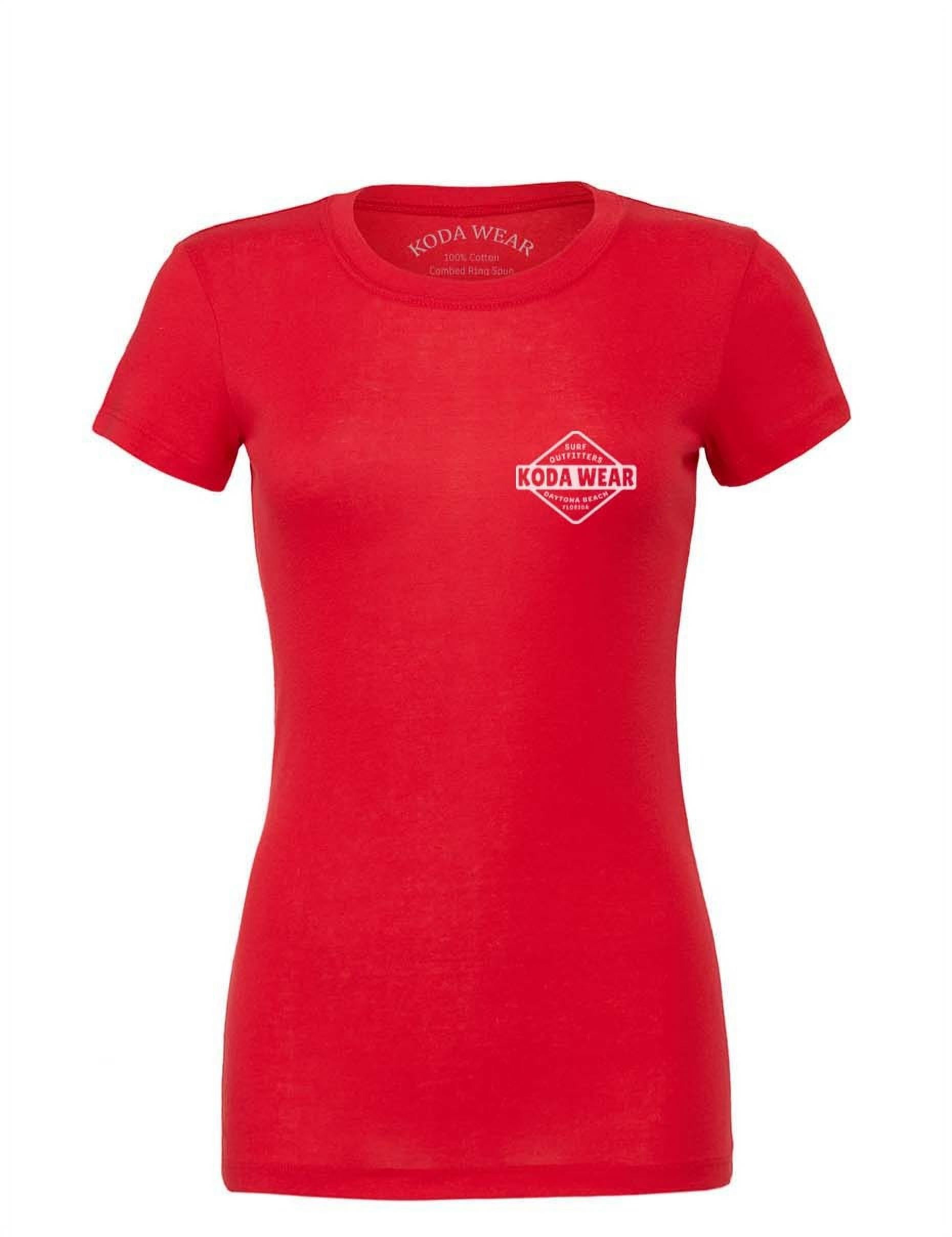 Koda Logo Ladies Red Tee - Walmart.com