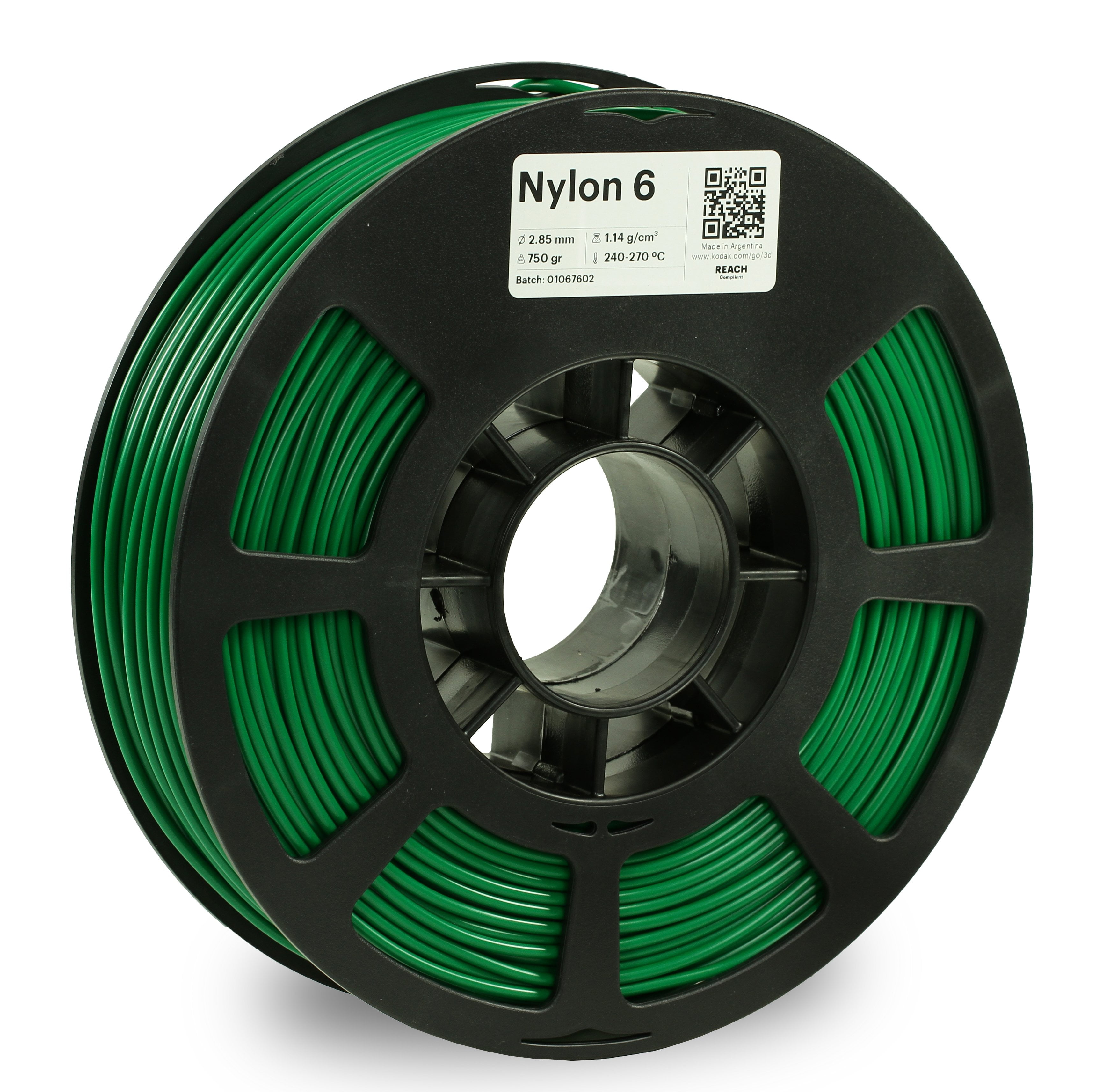 Kodak 3D Printing Nylon 6 Filament 2.85mm (Green) - Walmart.com