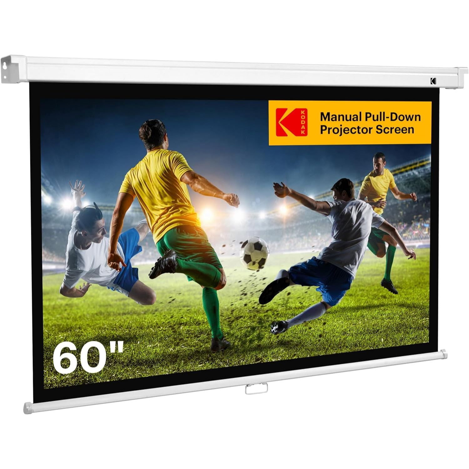 Kodak Indoor Roll Movies 60" Manual Pull Down Projector Screen, 16:9 ...