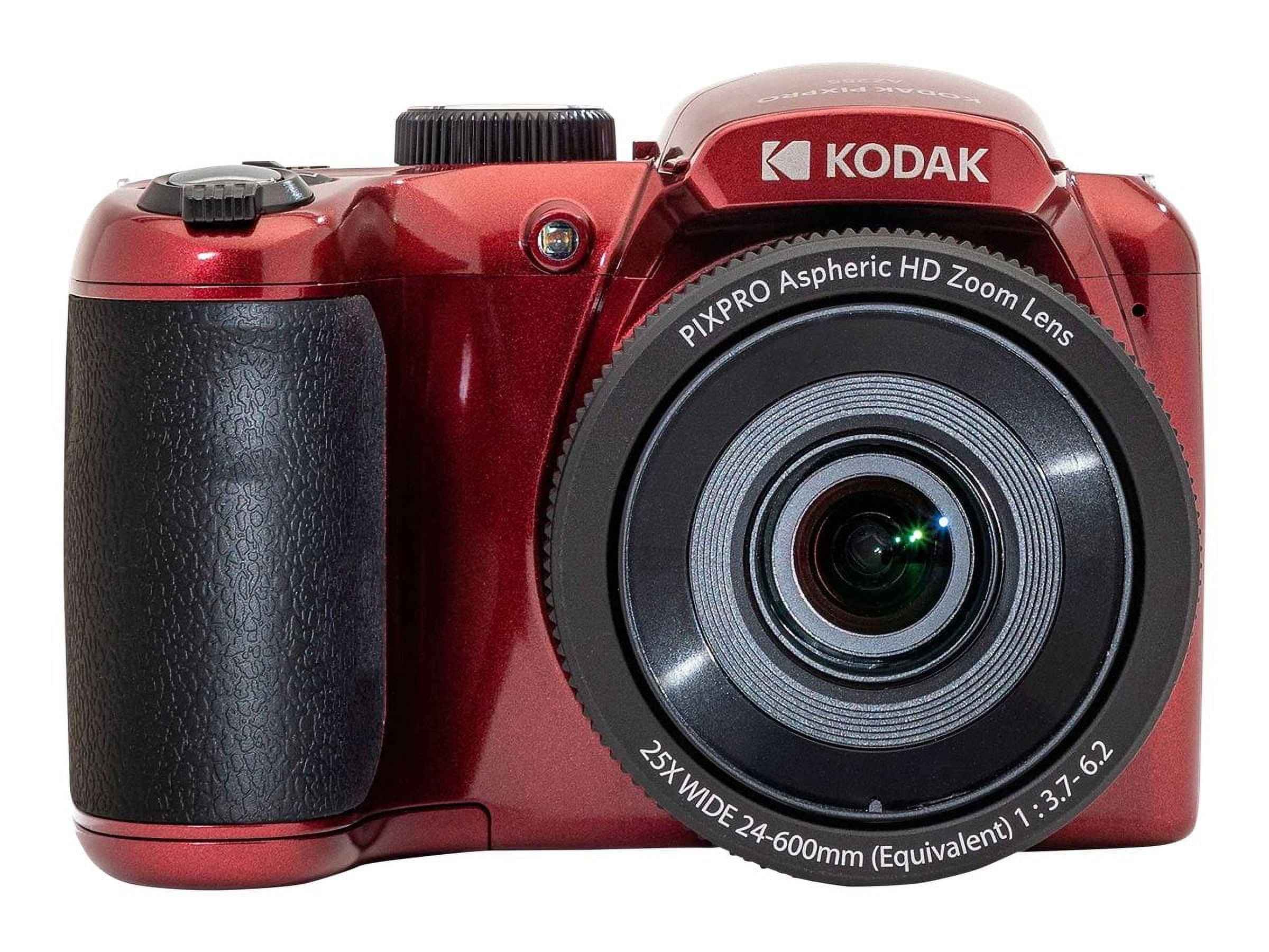 Kodak AZ255RD PIXPRO Compact Point and Shoot Camera - Red, for Photos ...