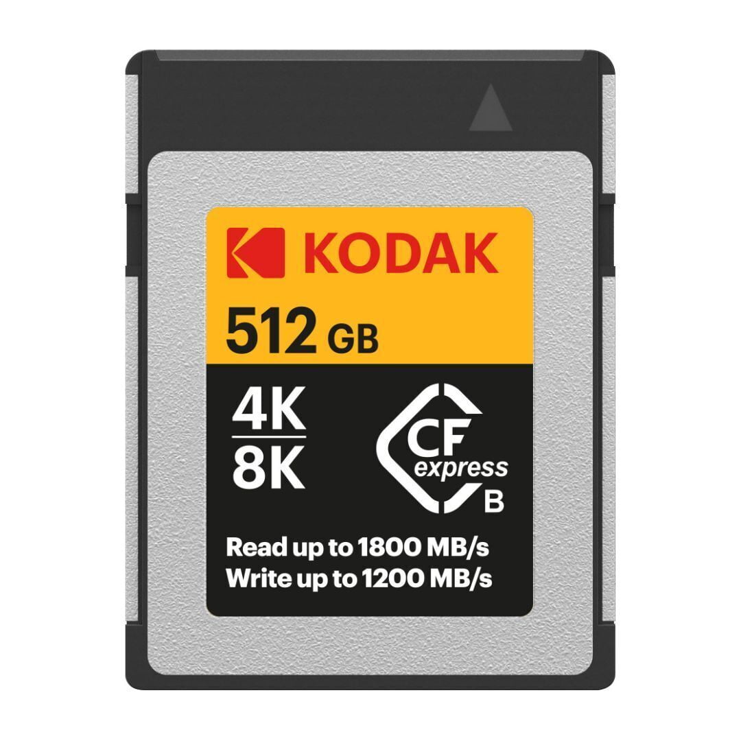Kodak CFexpress Type B 512GB Memory Card with 1800MBps Read and ...