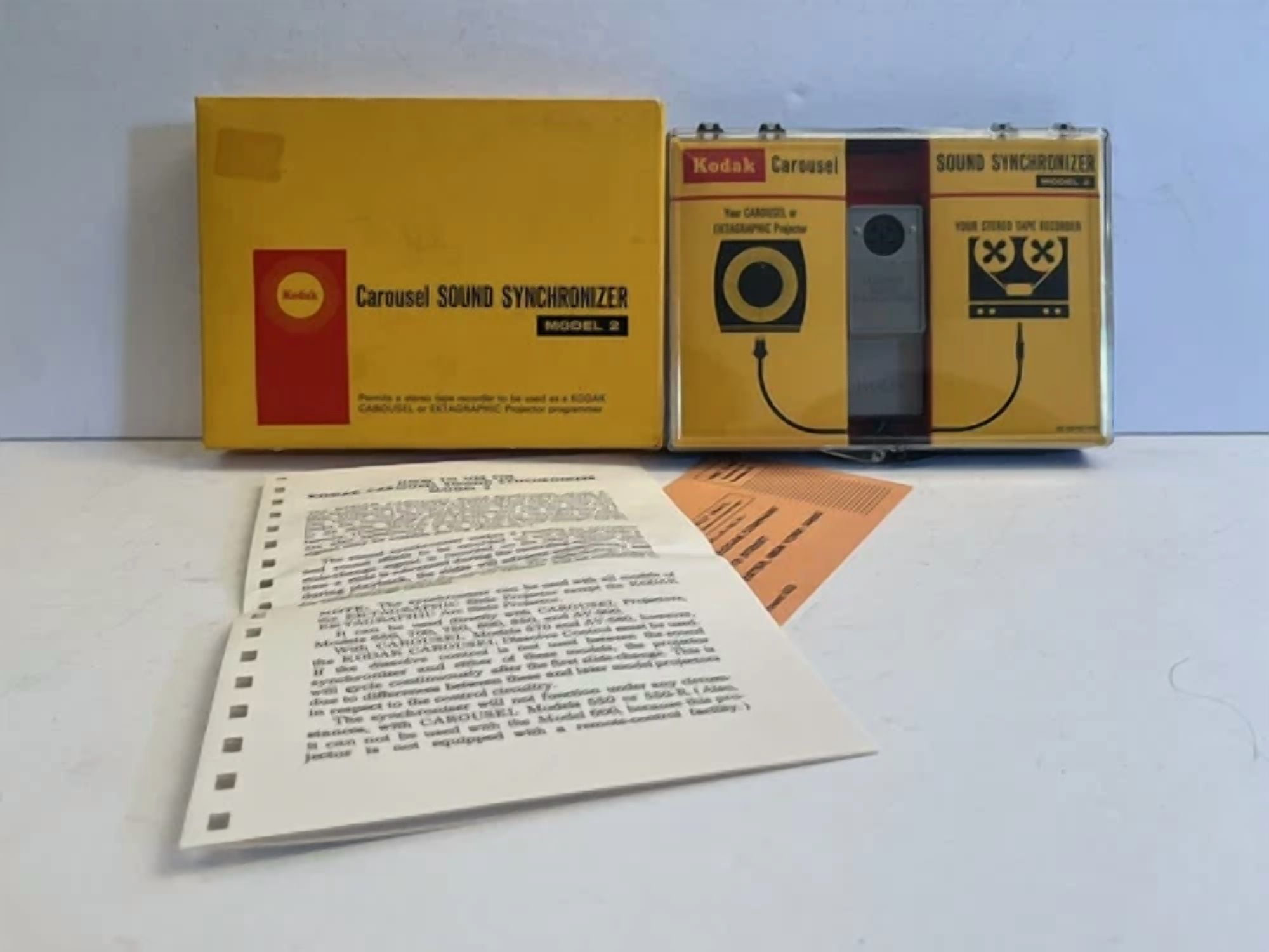 Kodak Carousel Sound Synchronizer Model 2 Stereo Accessory Projector ...