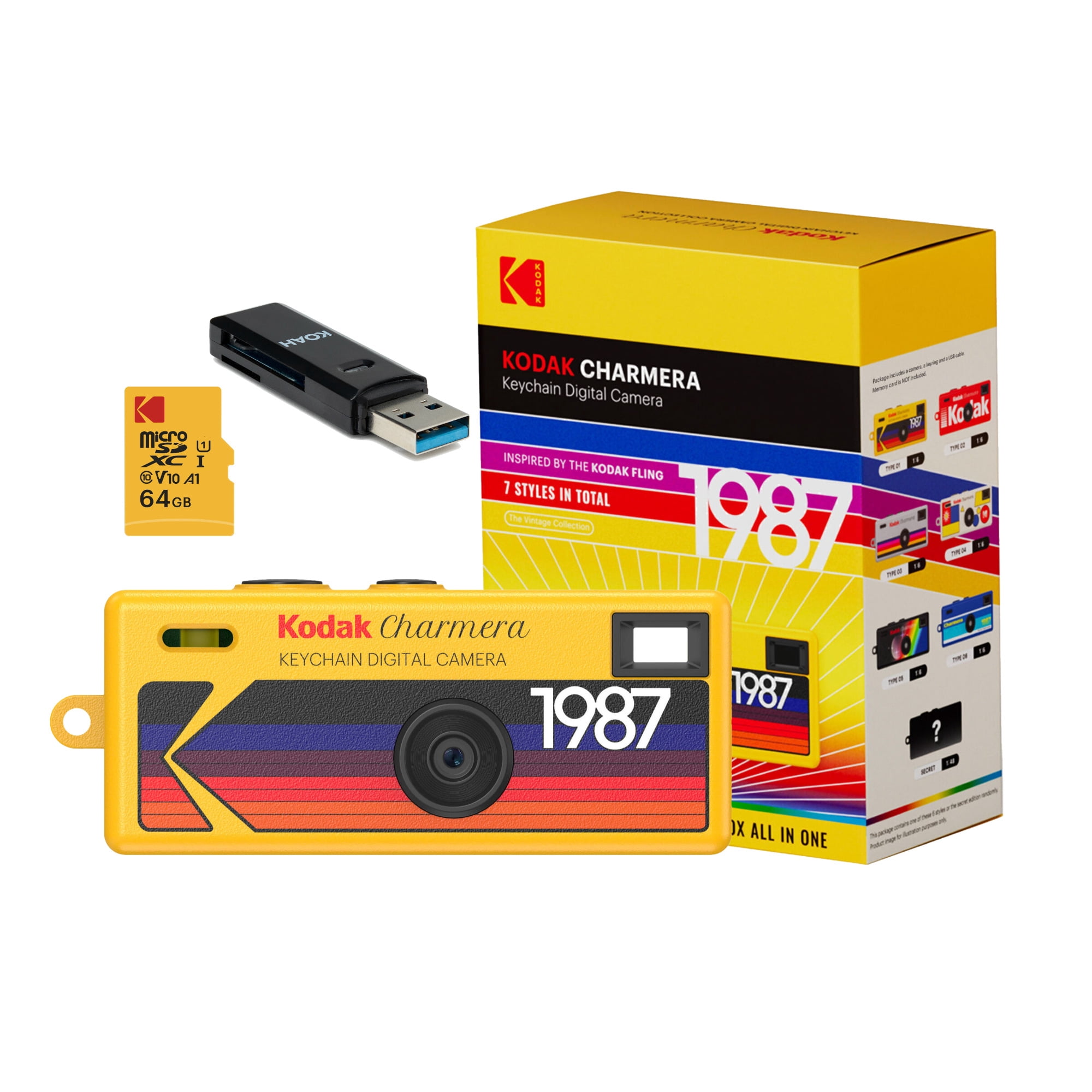 Kodak Charmera Key Chain Digital Camera (Blind Box) with 64GB Memory ...