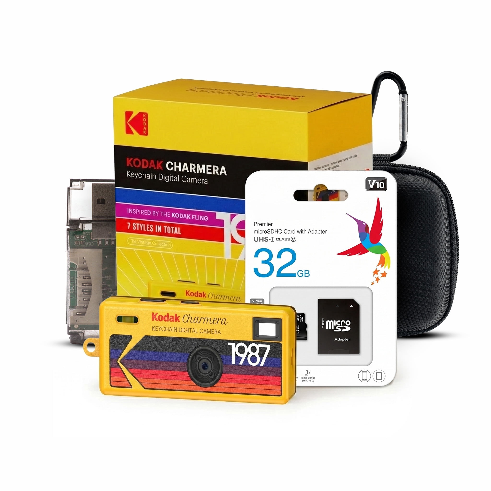 Kodak Charmera Key Chain Digital Camera Bundle with 32GB Memory Card ...