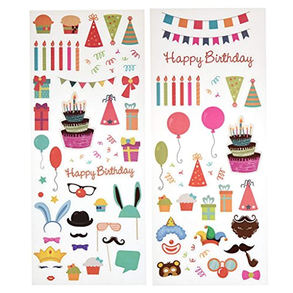 Kodak Colorful & Decorative Party Stickers For 2x3 Photo Paper ...