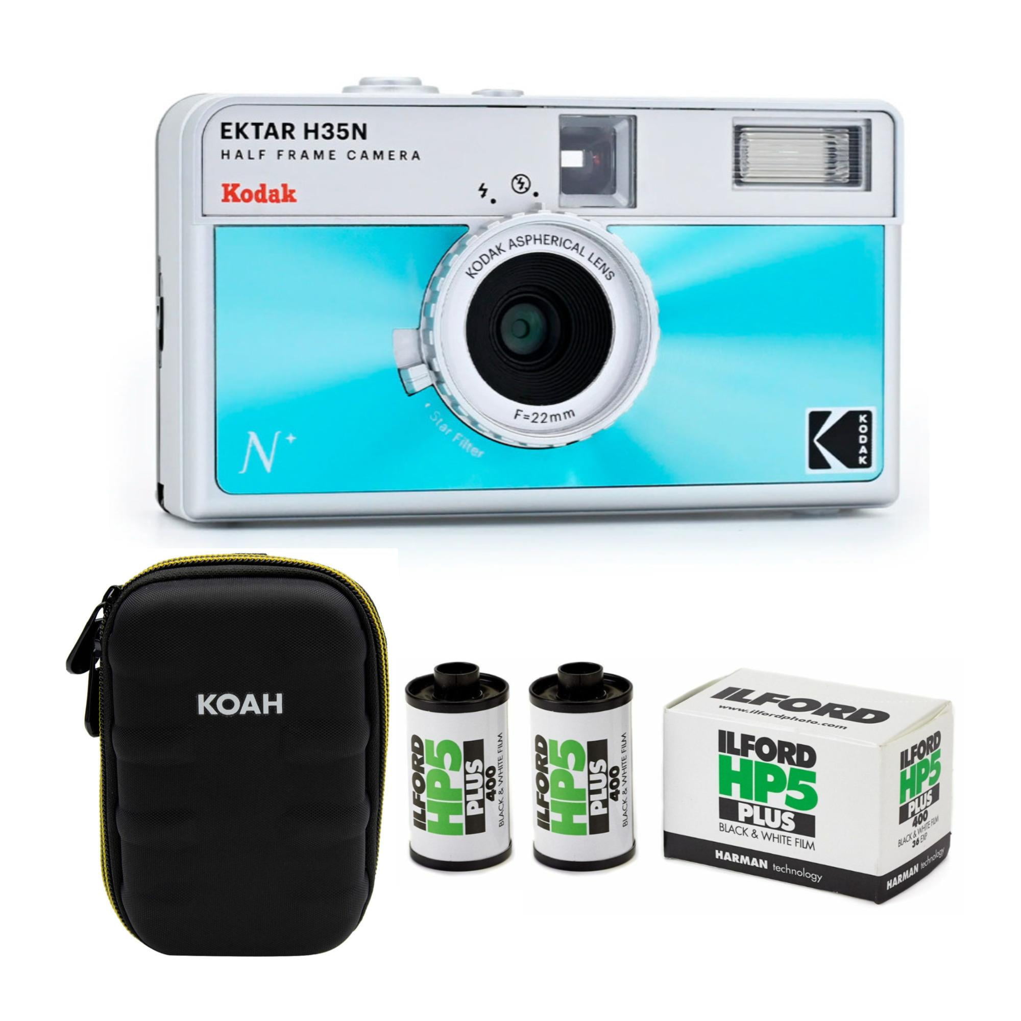 Kodak Ektar H35N 35mm Half Frame Film Camera with Star Filter and Tripod Support (Glazed Blue ...