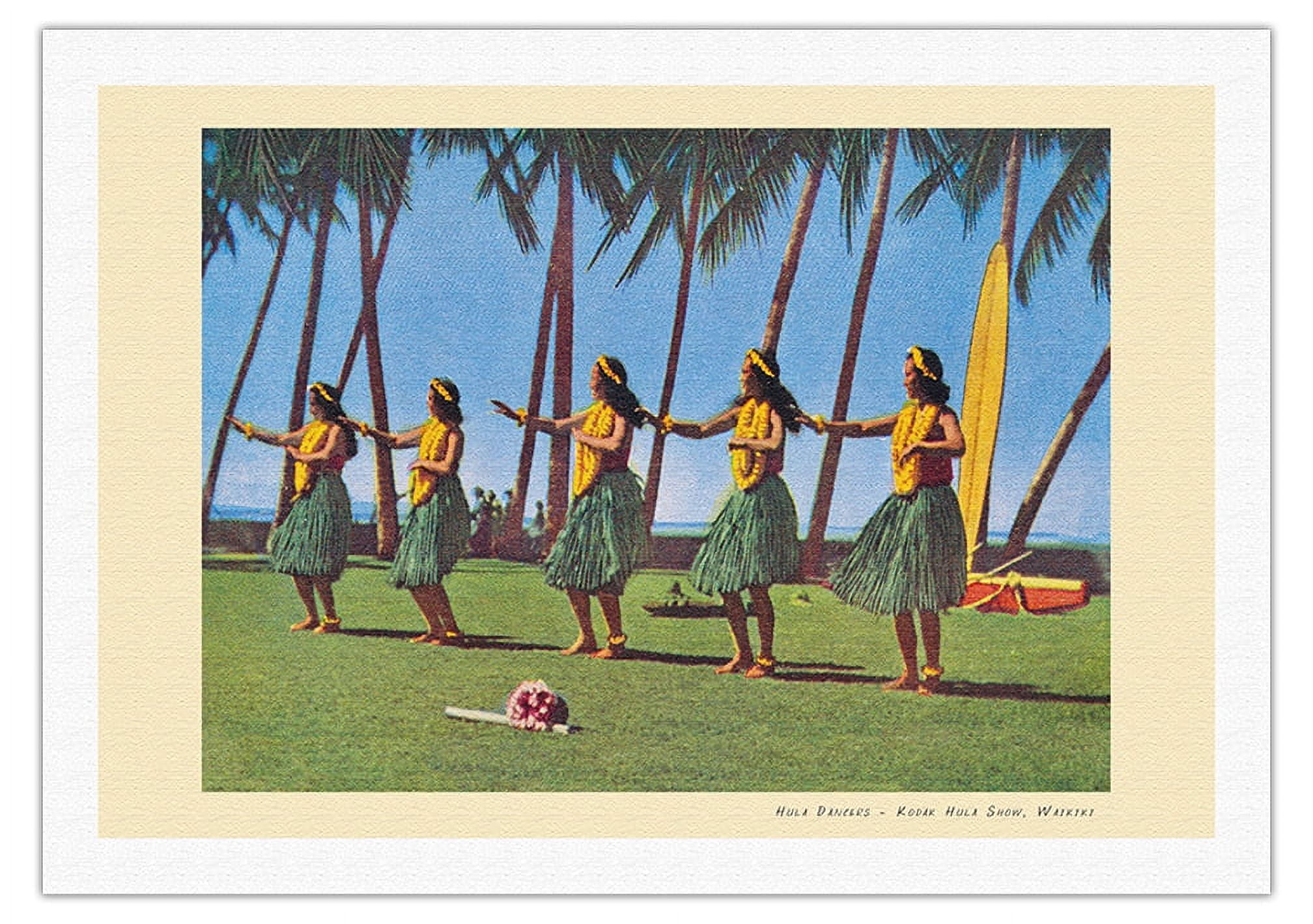 Kodak Hula Show - Waikiki Hawaii - Vintage Hawaiian Hula Dancers c ...