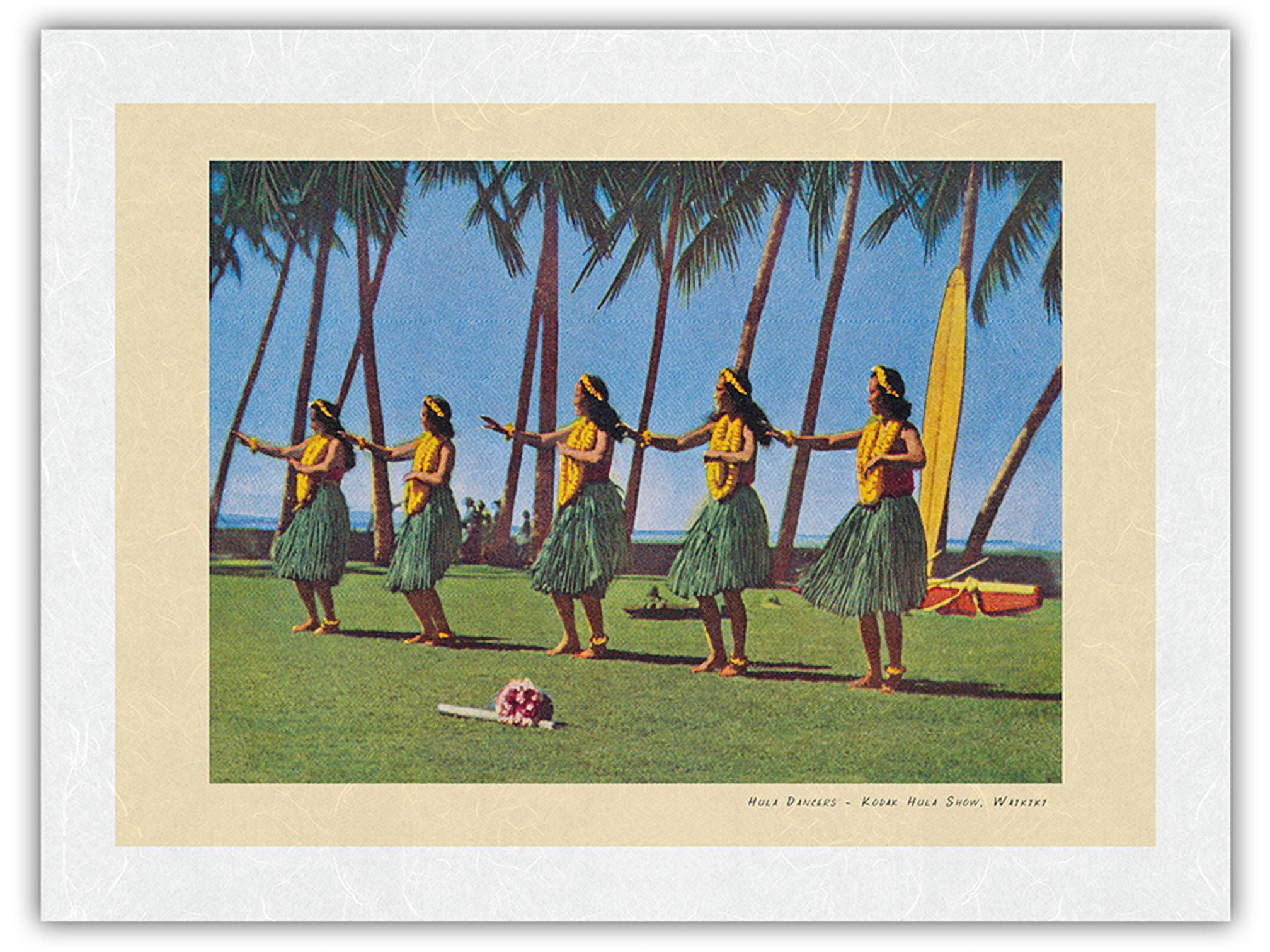 Kodak Hula Show - Waikiki Hawaii - Vintage Hawaiian Hula Dancers c ...