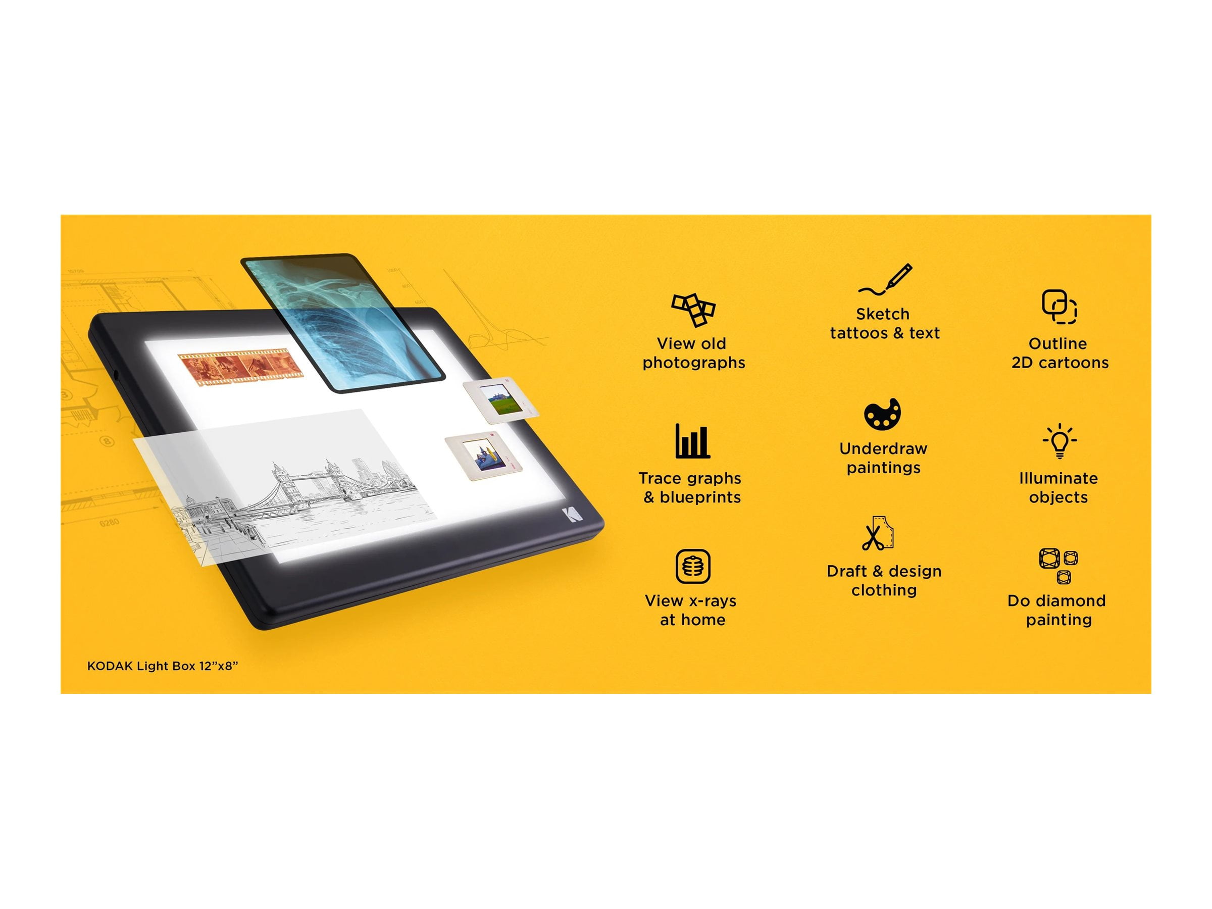 Kodak - Light box - LED, for negatives - Walmart.com