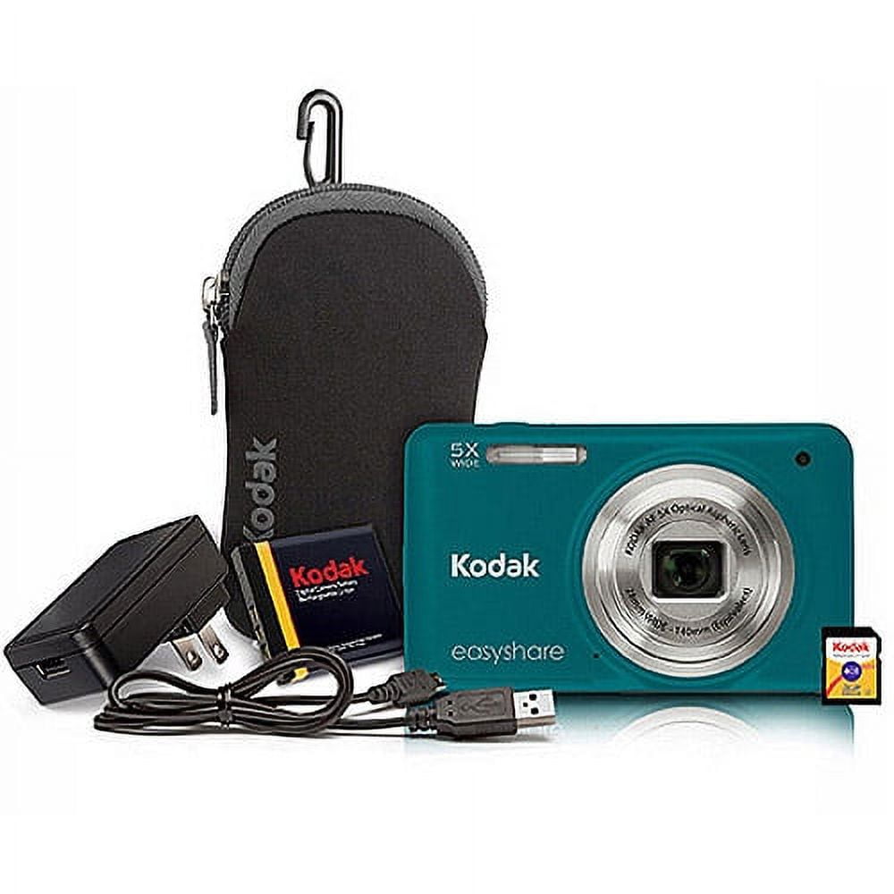 Kodak M5350 16MP Digital Camera Bundle w/ Optical 5x Zoom, 2.7" LCD ...