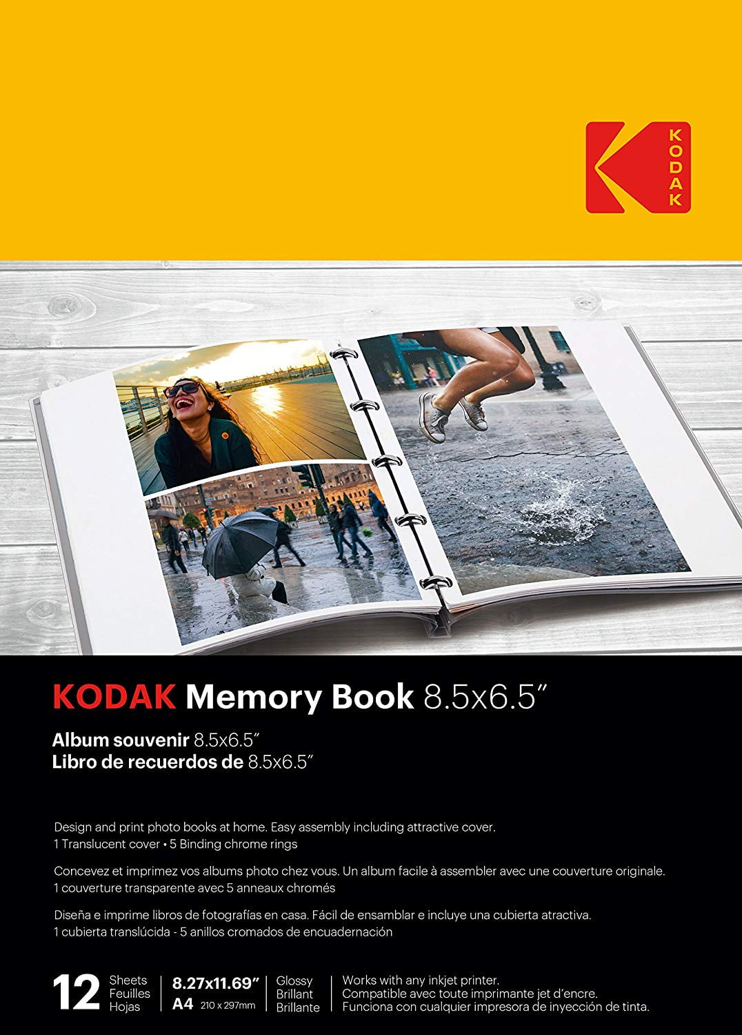 Kodak Memory Book Translucent inkjet printer craft 8.5 X 6.5" 1 Piece ...